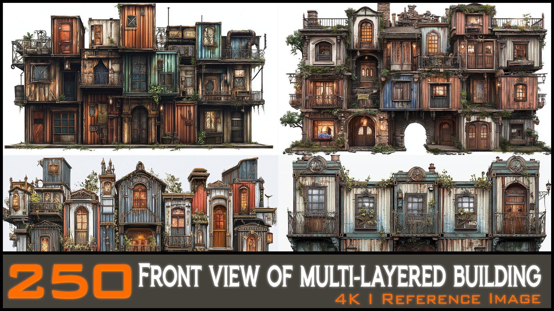 ATR Studio - Front view of multi-layered building - 250 Reference Image