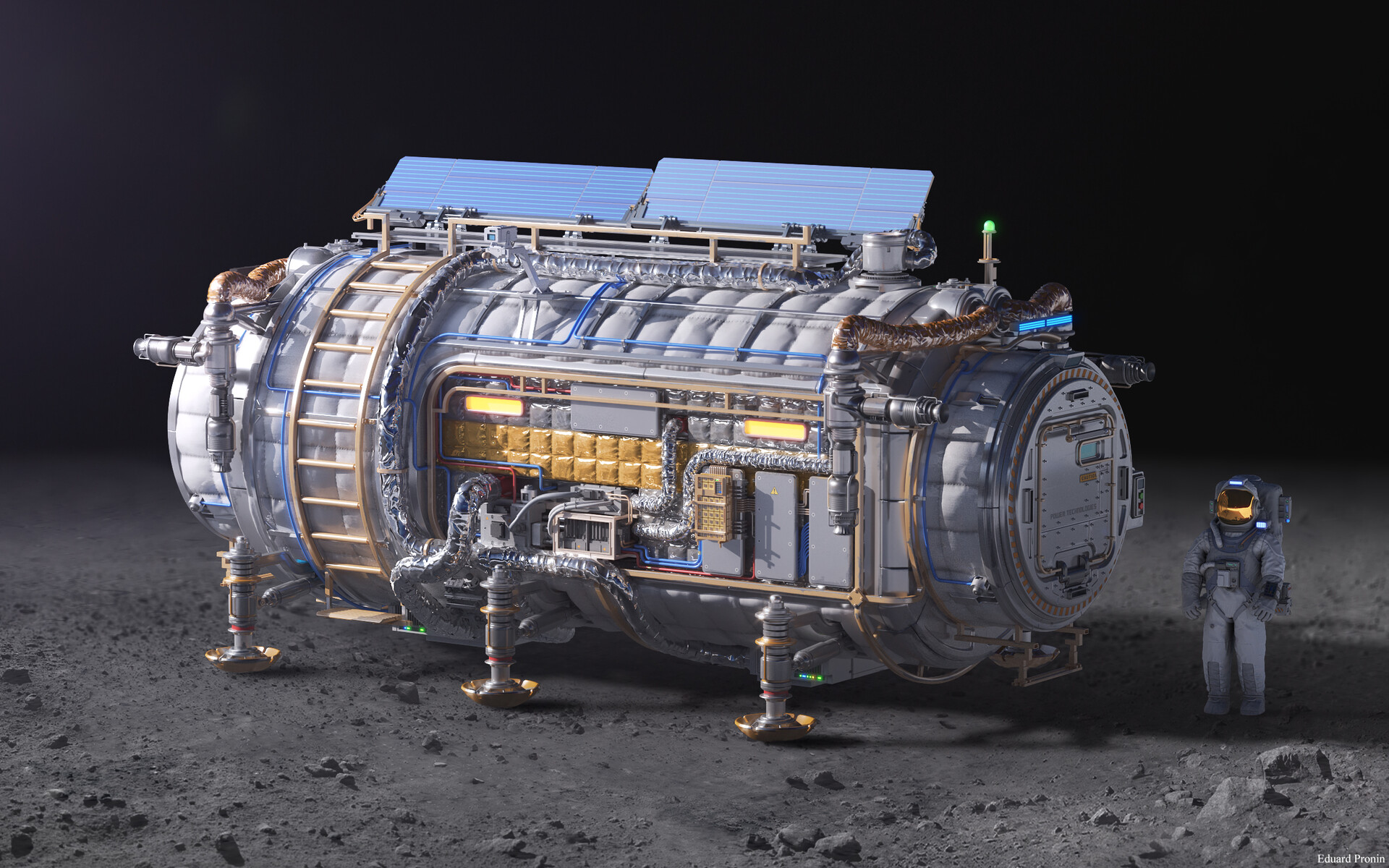 ArtStation - Lunar module concept