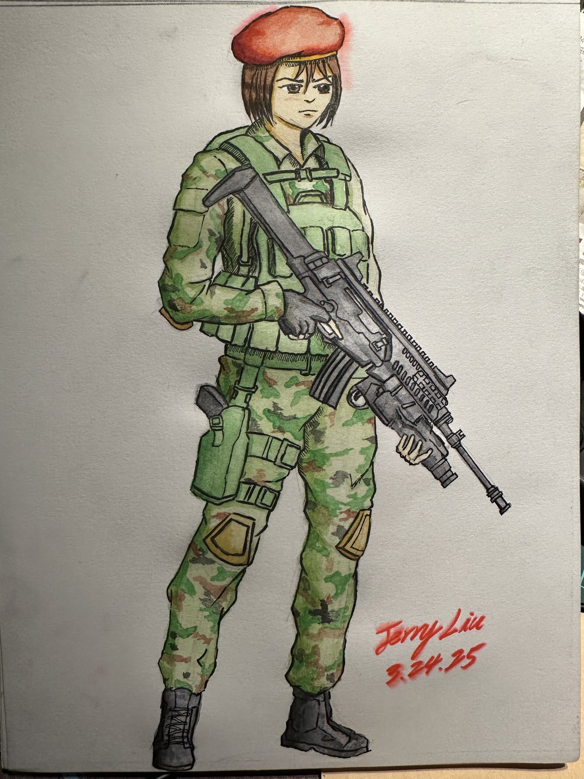 ArtStation - Title: Female Soldier 12