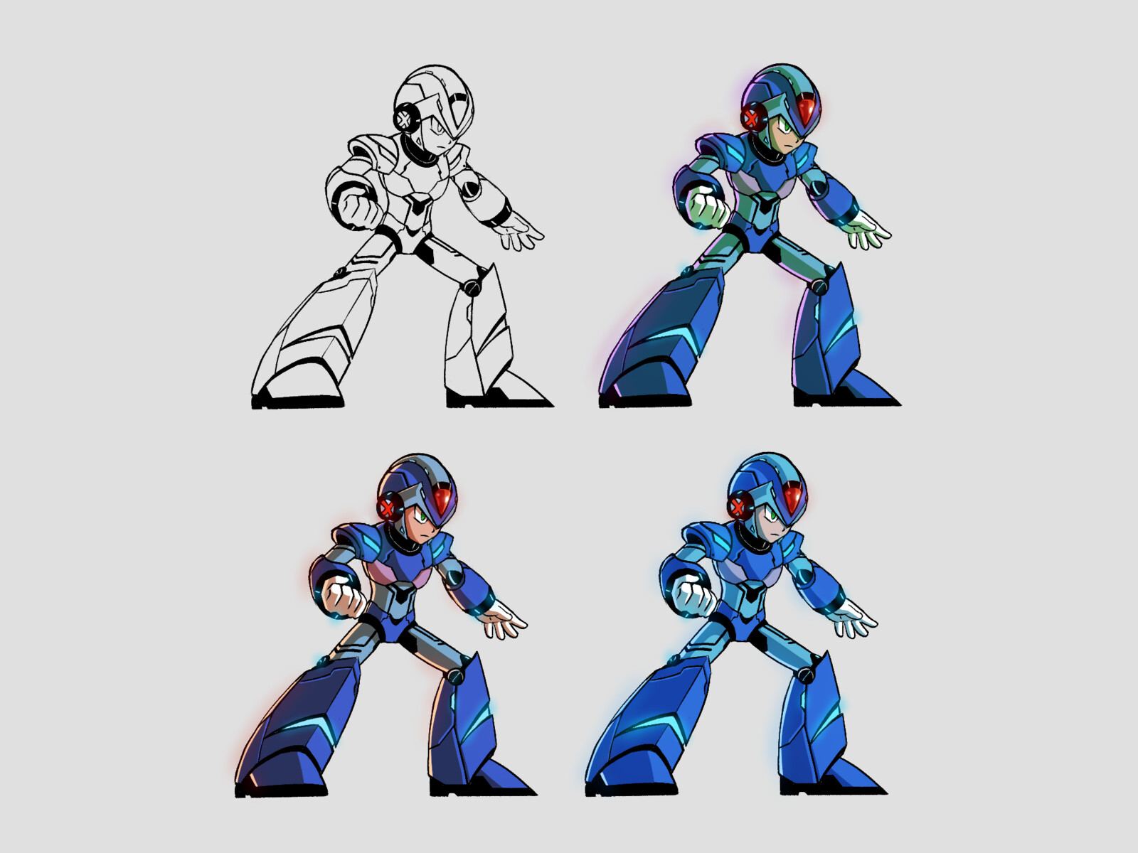 ClefPiano | William G - Rockman X sprite concept fanart