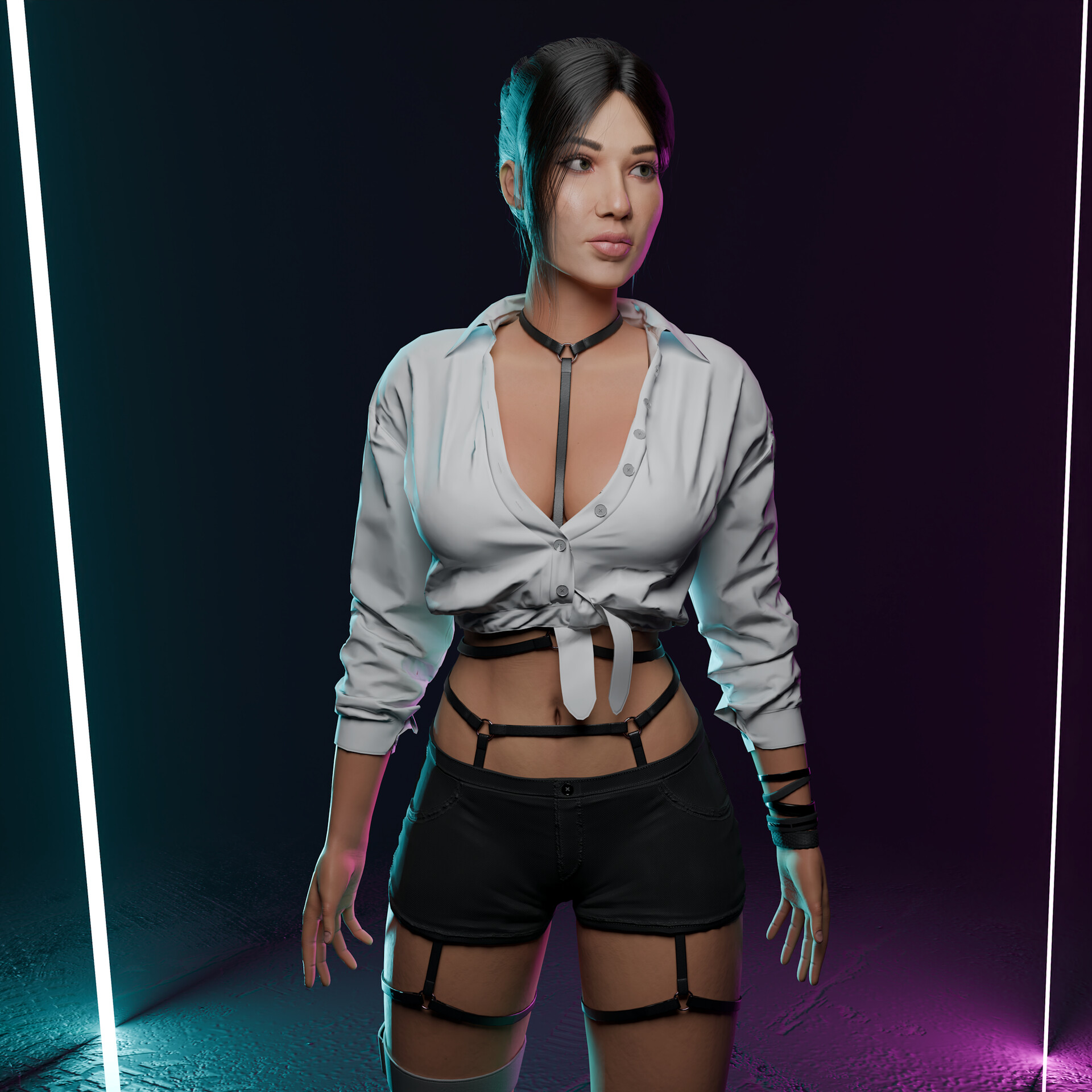 ArtStation - Dasha Ostrovskaya \ "Run Away From Me. Alexandra" fan art \ gameready