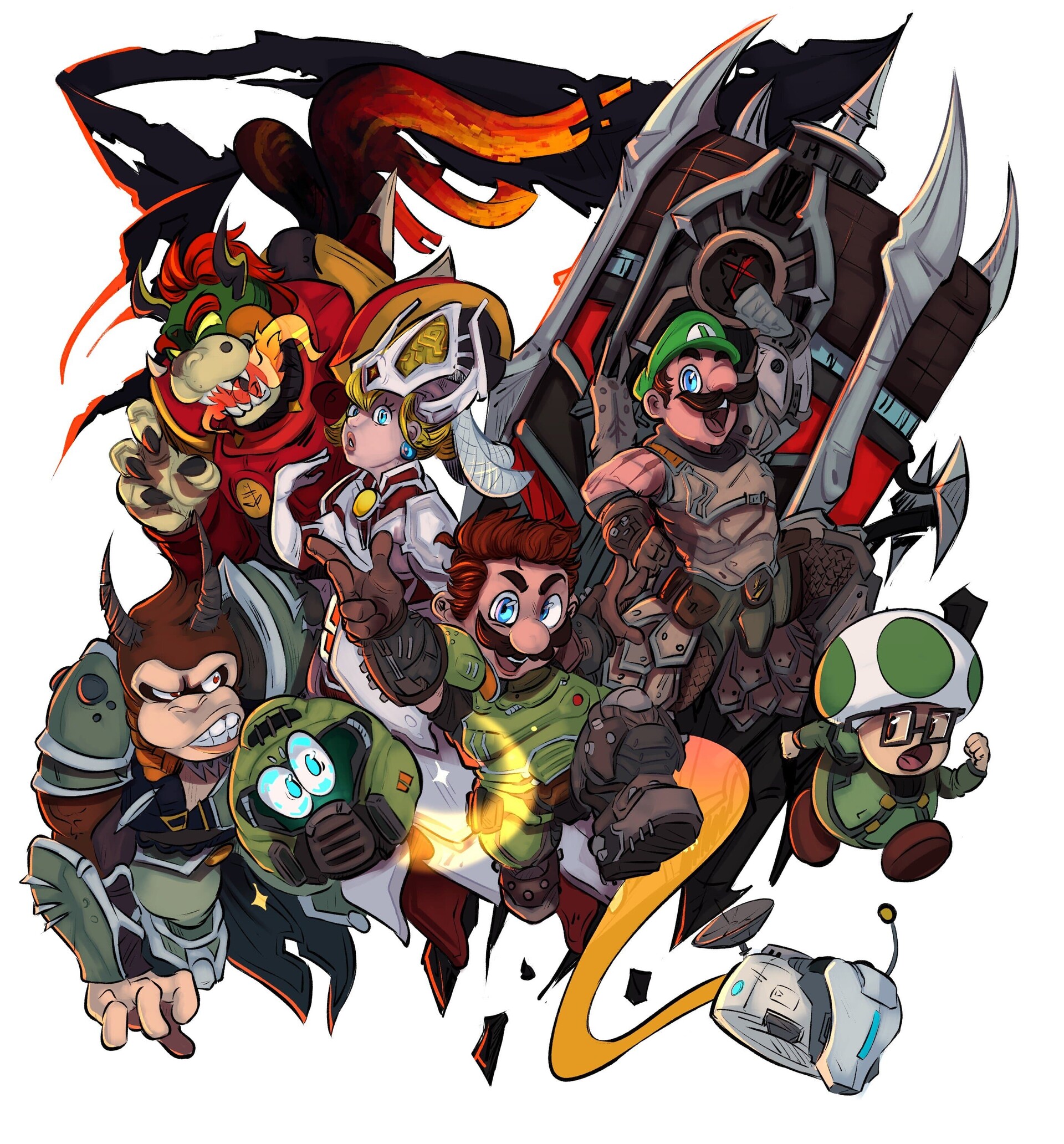 ArtStation - Doom Eternal x Mario Odyssey