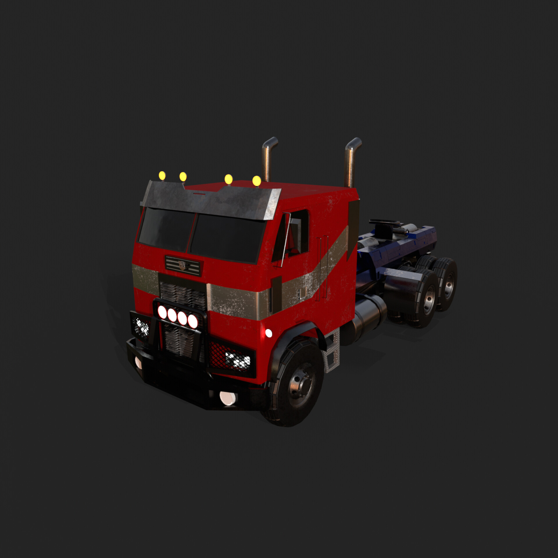 ArtStation - Freightliner FLT86 1986 (Optimus prime)