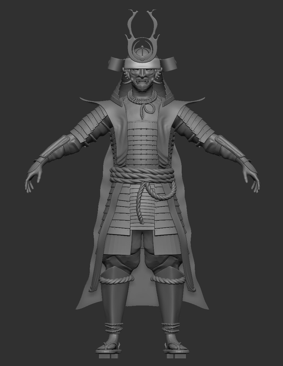 ArtStation - WIP of Samurai full Body Modelling and Texturing