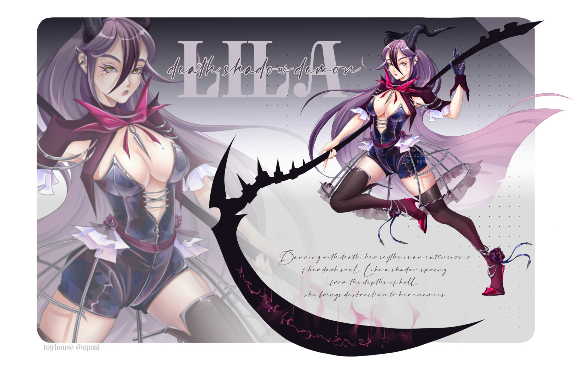 ArtStation - ADOPTABLE death shadow demon