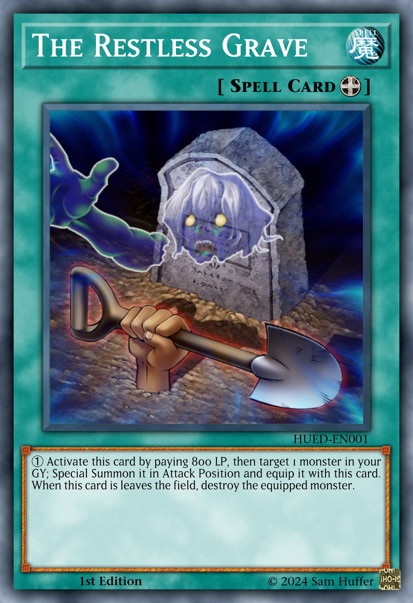 ArtStation - The Restless Grave (Custom Yu-Gi-Oh! Card)