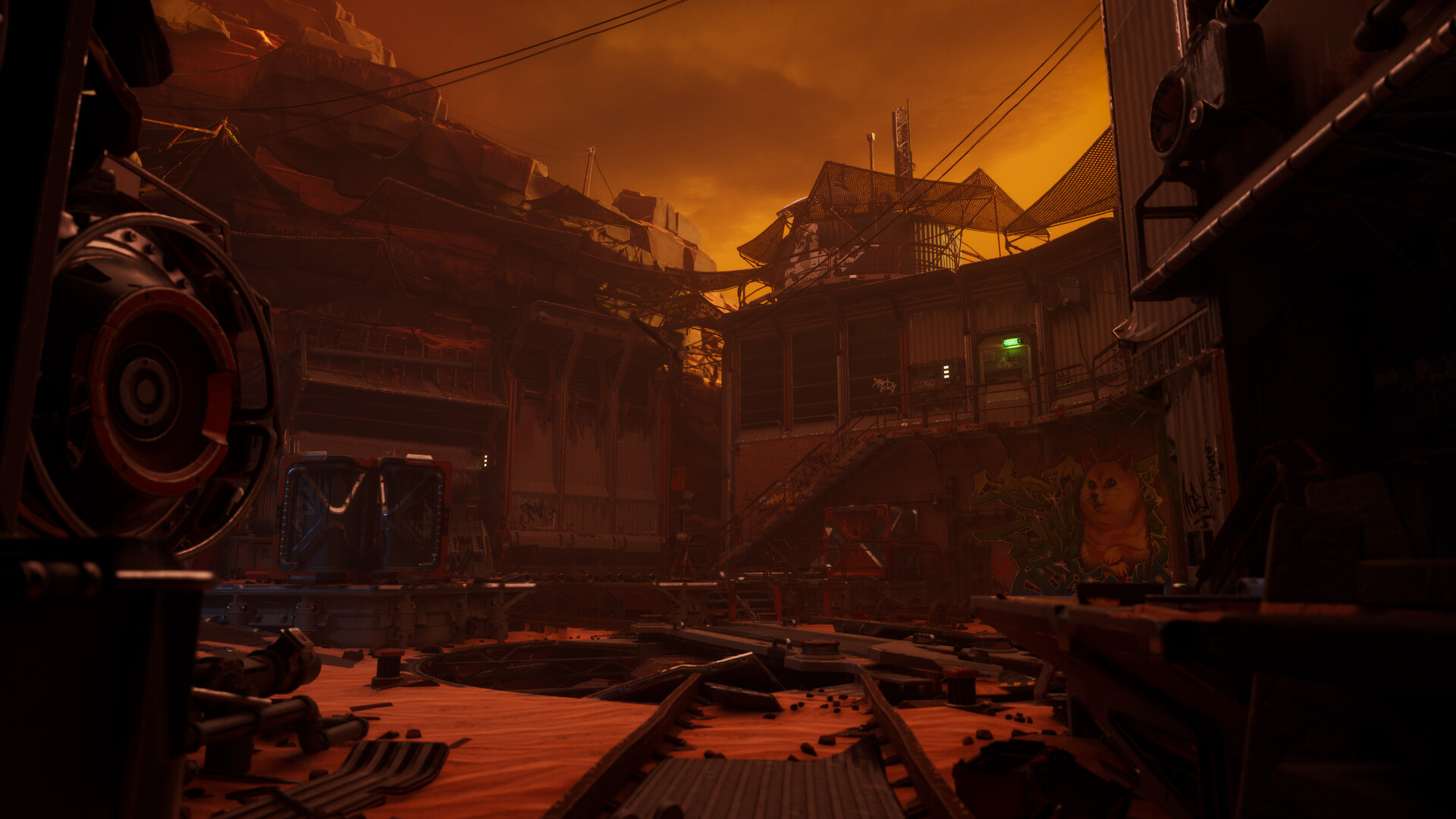 Vladislav Karagodin - Sci-Fi Railway Facility - UE5 Relight