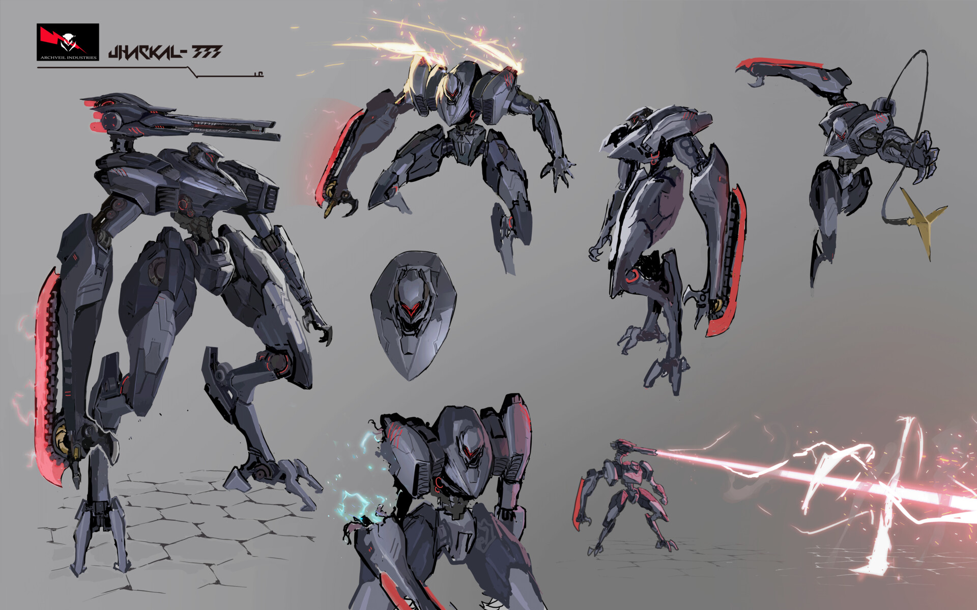 ArtStation - Mecha desing with a little concept animation