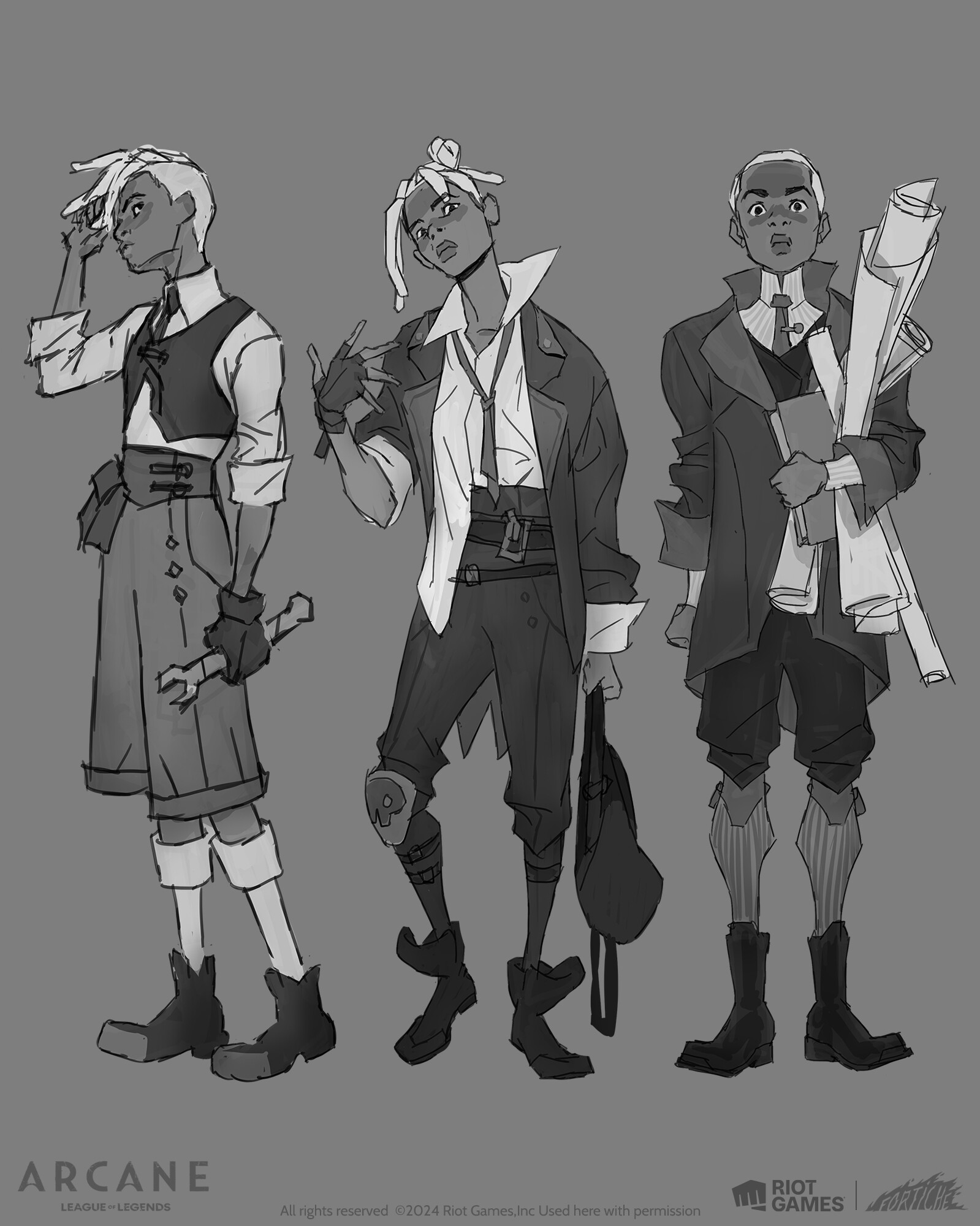 ARCANE | Alternate Universe Claggor, Mylo and Ekko Concept Art | Anna ...