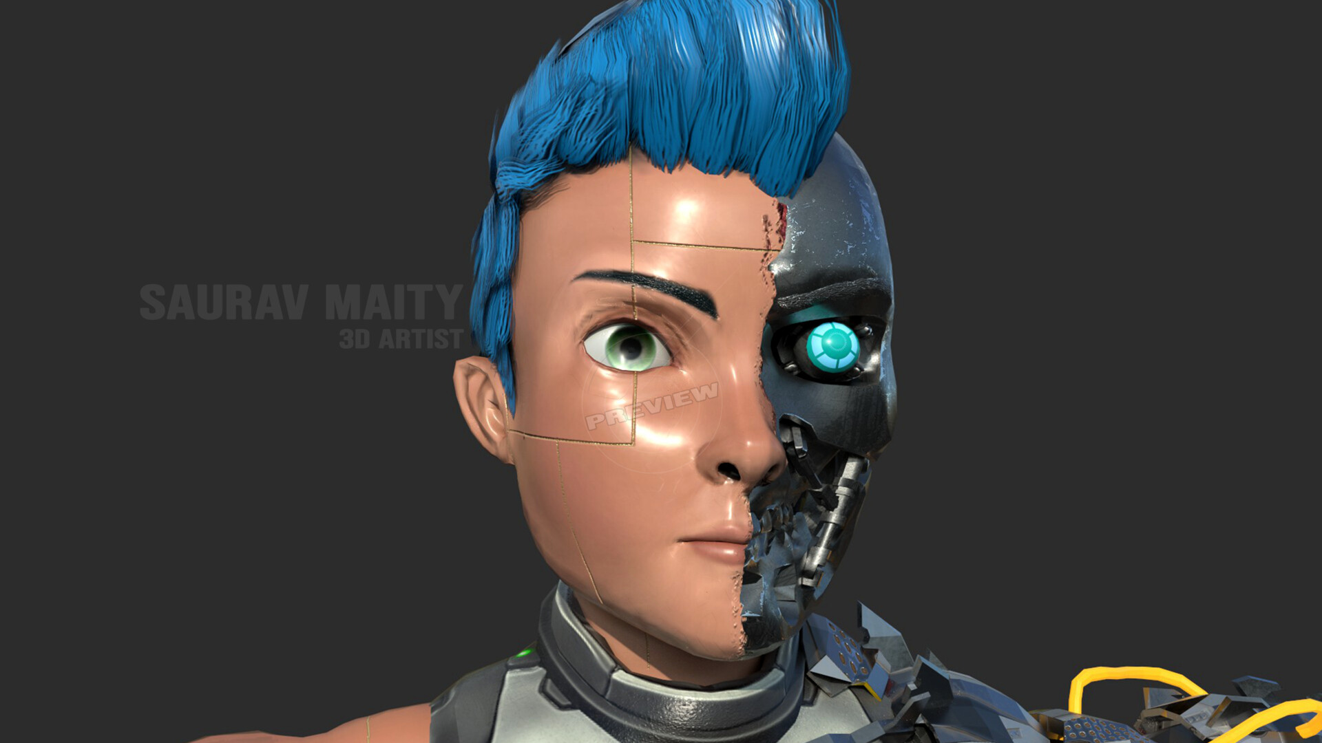 ArtStation - Cyber Boy -Soldier Character