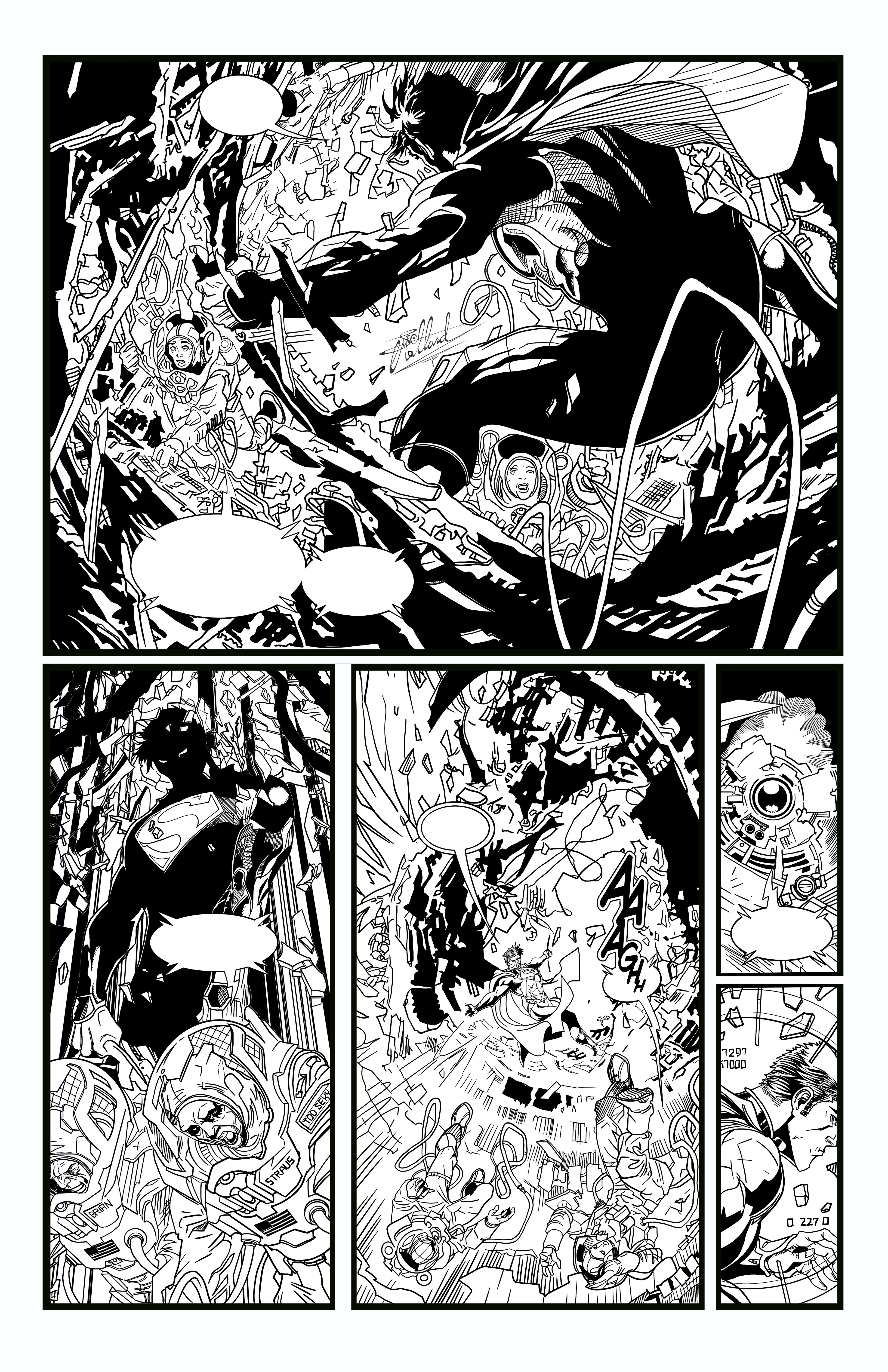 comic inking practice