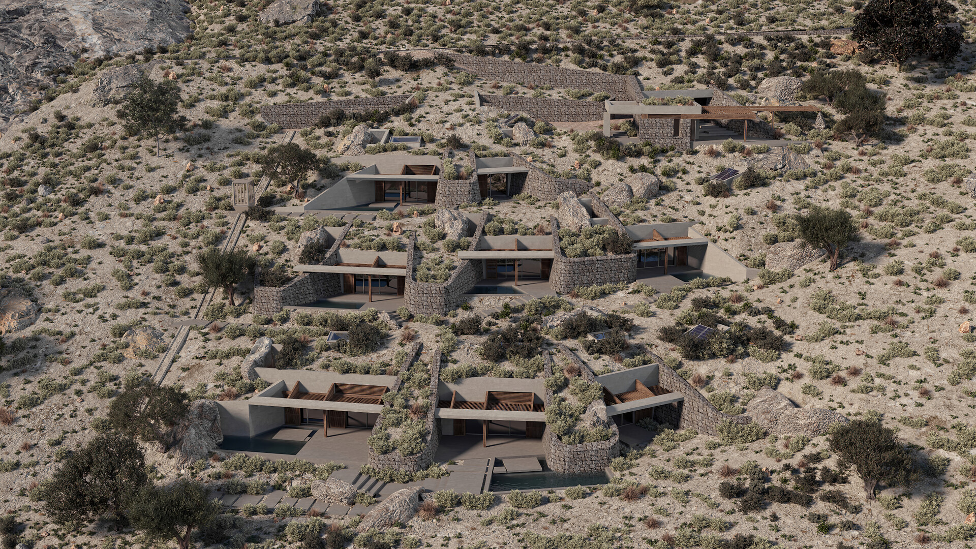 ArtStation - Cave villas