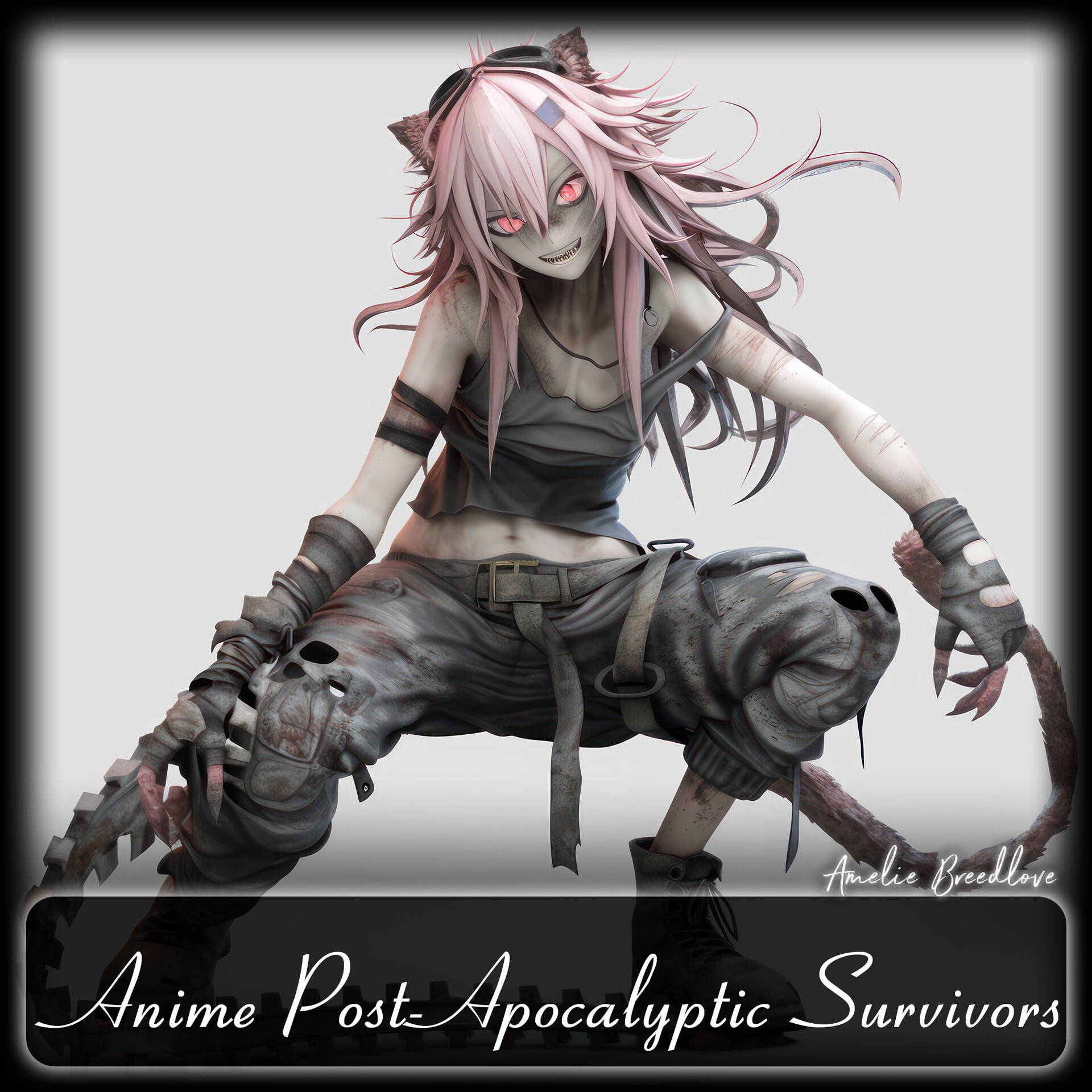 ArtStation - 1000 Anime Post-Apocalyptic Survivors (Full Body ...