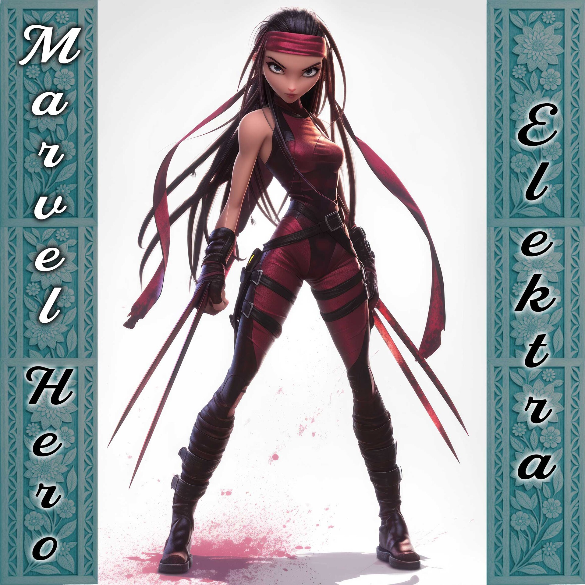 ArtStation - 200 Marvel Hero (Elektra) - 4K Resolution - V.20