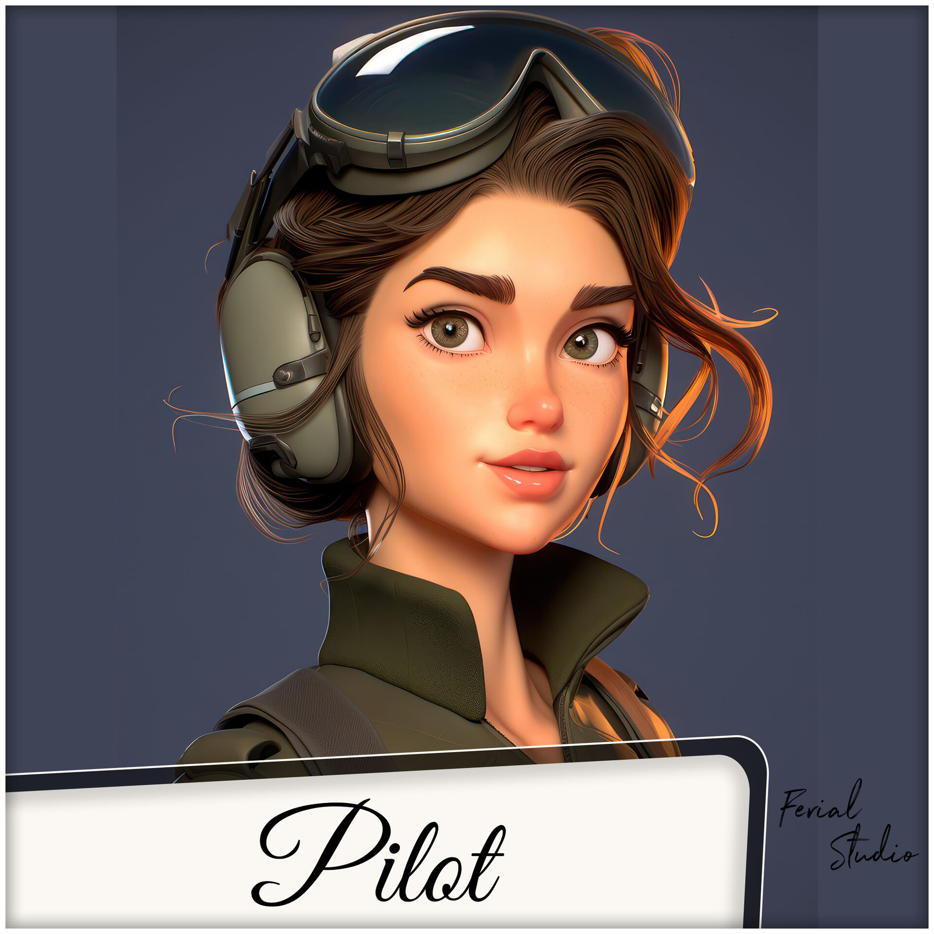 ArtStation - 🔹200 Pilot - Head Model Reference Image Pack v.119 |4K|