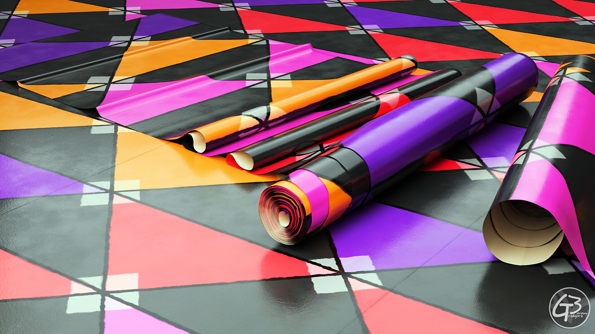 ArtStation - Pattern Design - Sandersons 1920 Textile