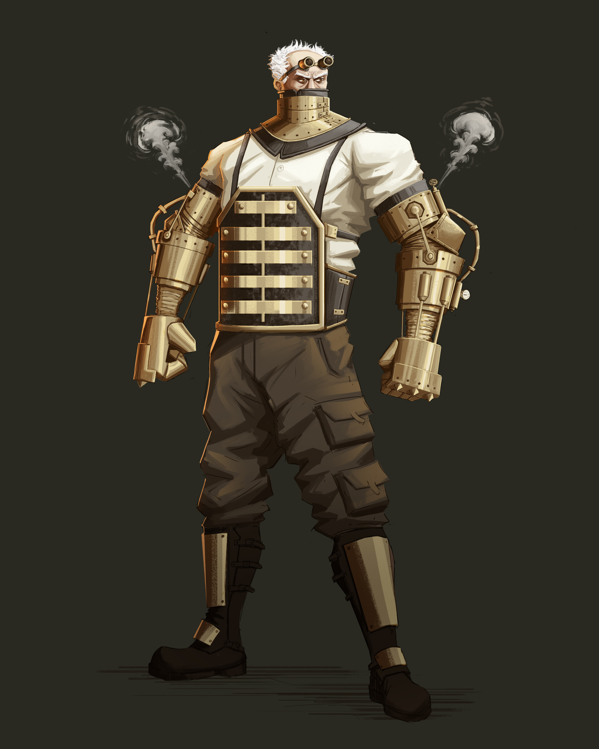 steampunk power armor