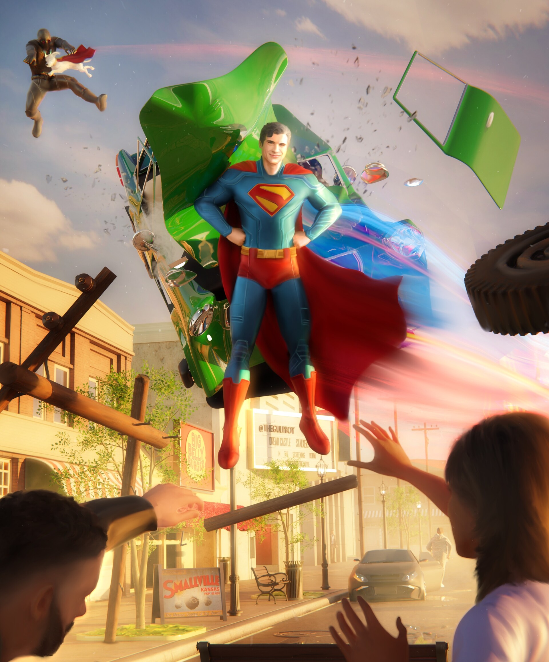 ArtStation - Superman: Hero Shot (Fan Art)