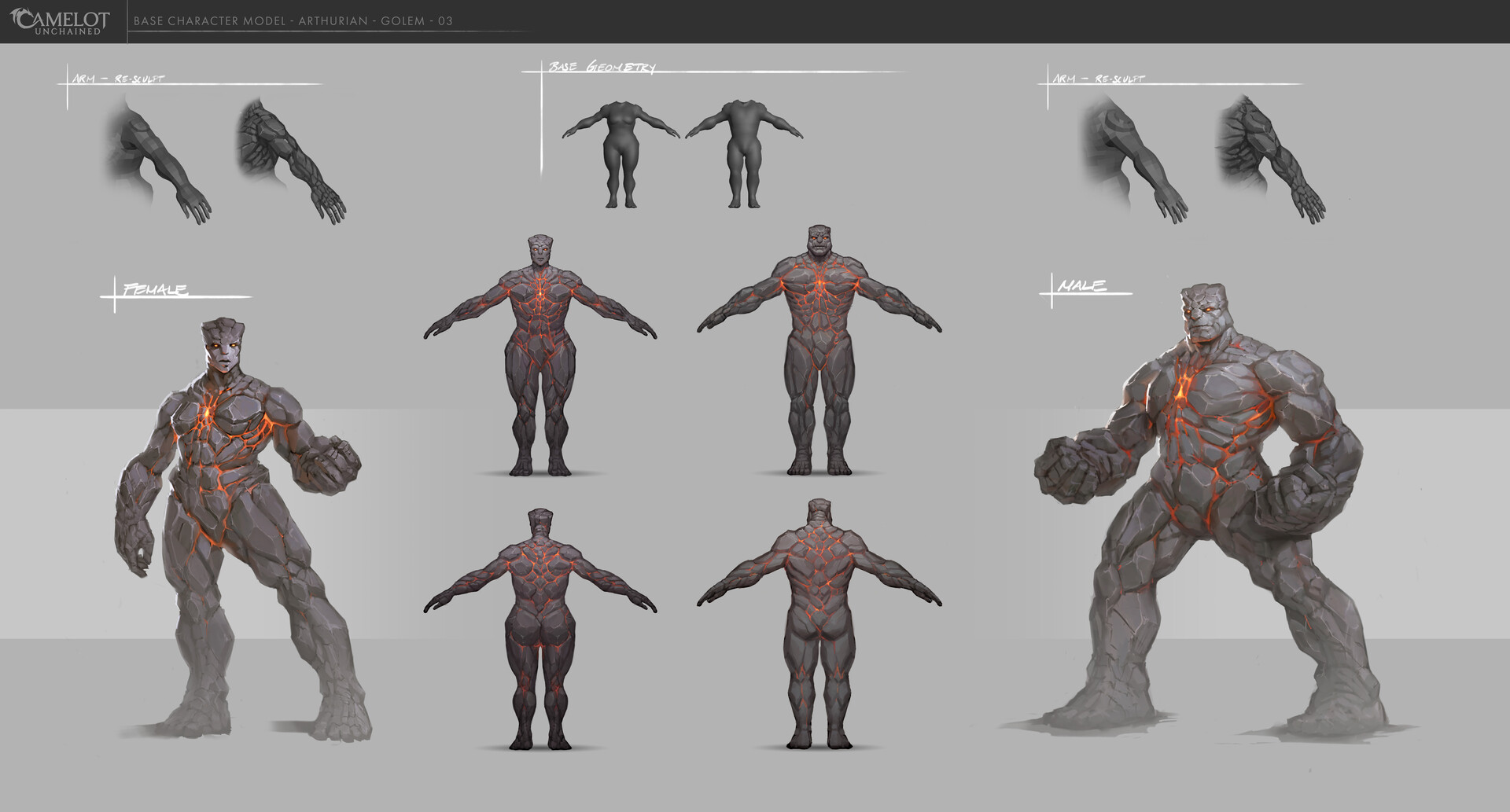 ArtStation - CU: Golem — Player Character Concepts