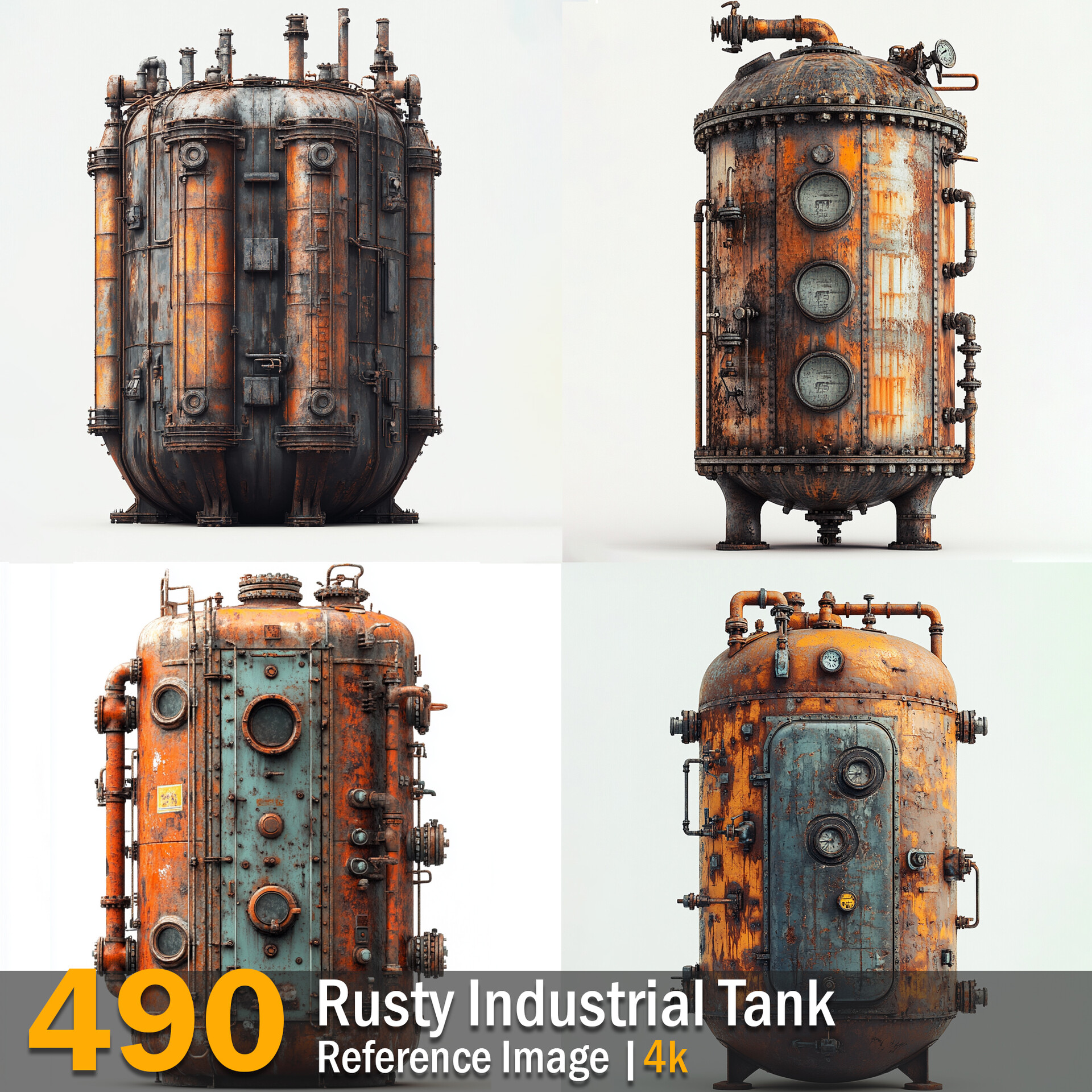 ArtStation - Rusty Industrial Tank | Reference Images | 4K