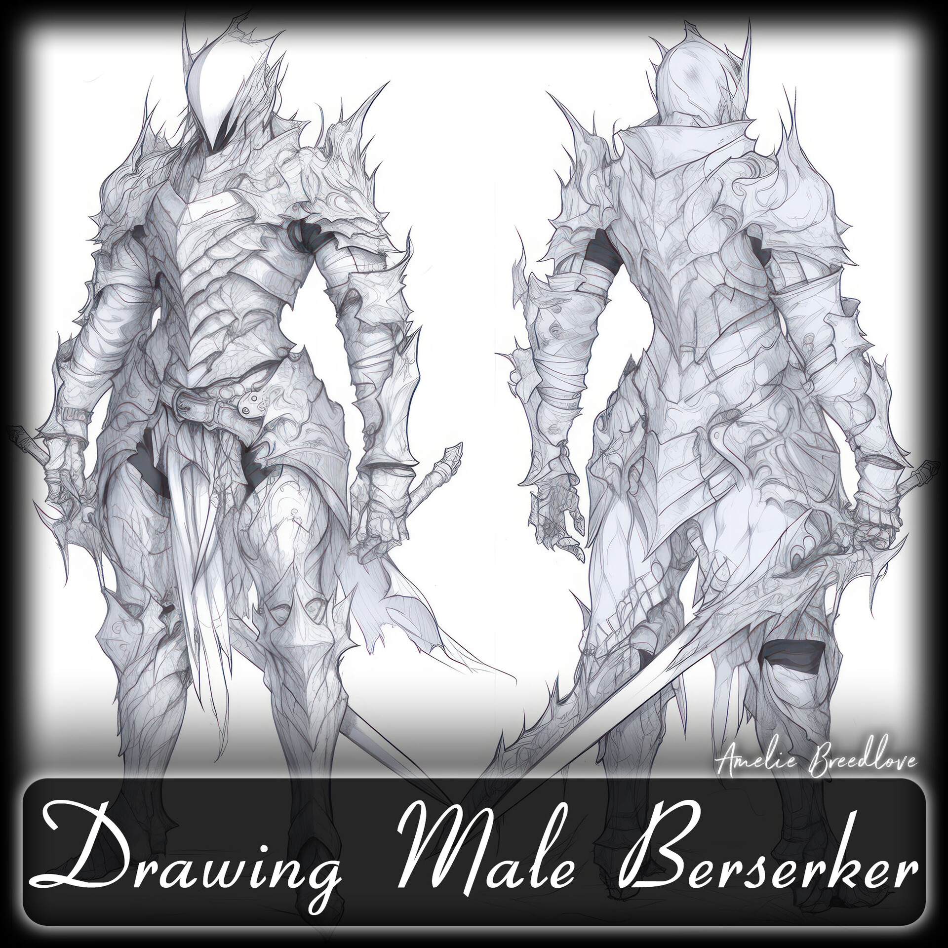 ArtStation - 300 Drawing Male Berserker Reference Pack | 4K | v.6