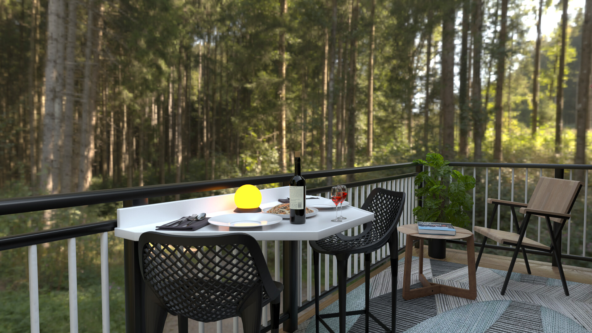 ArtStation - Balcony Escape: Urban vs. Nature