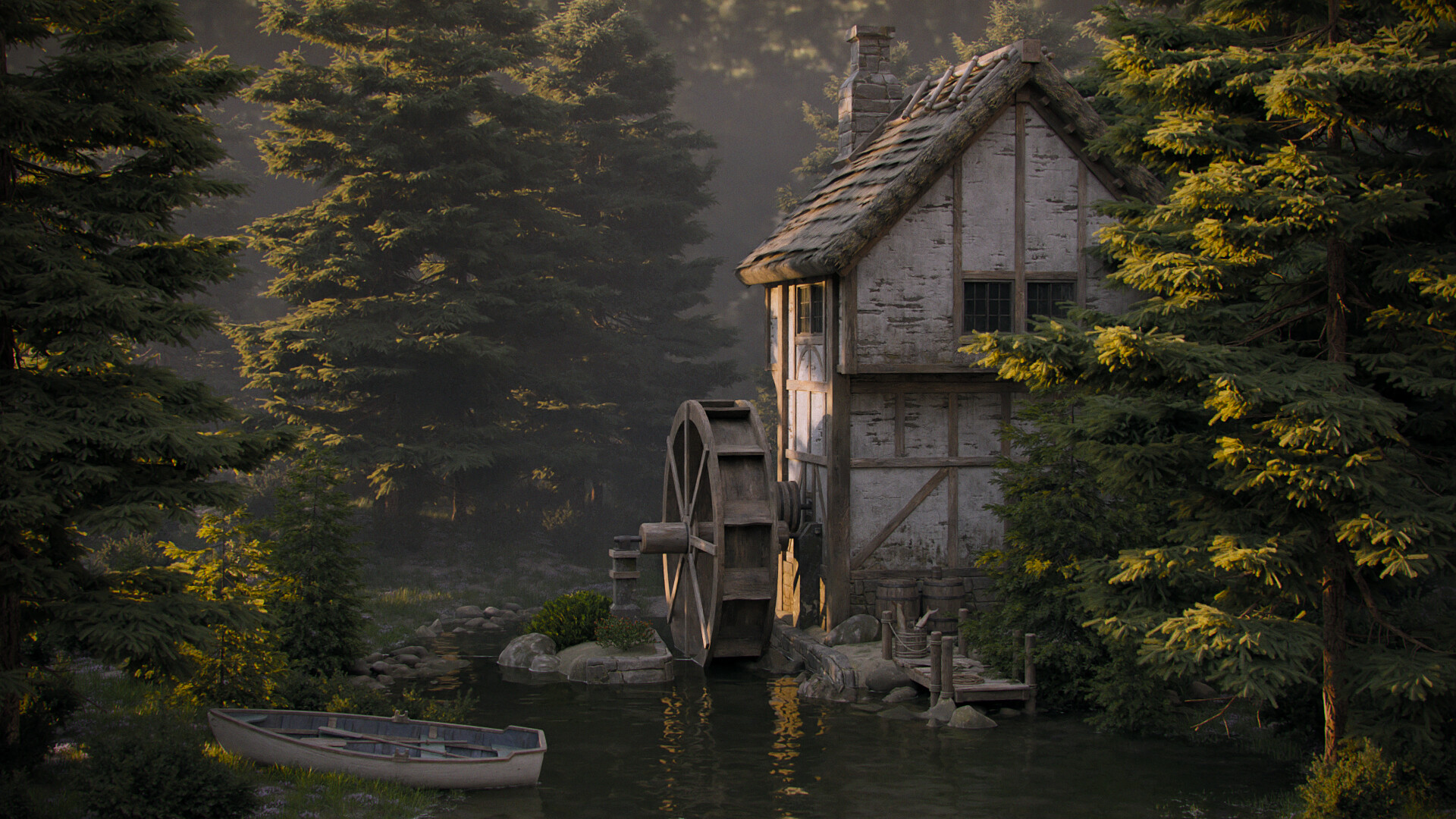 ArtStation - Waterwheel