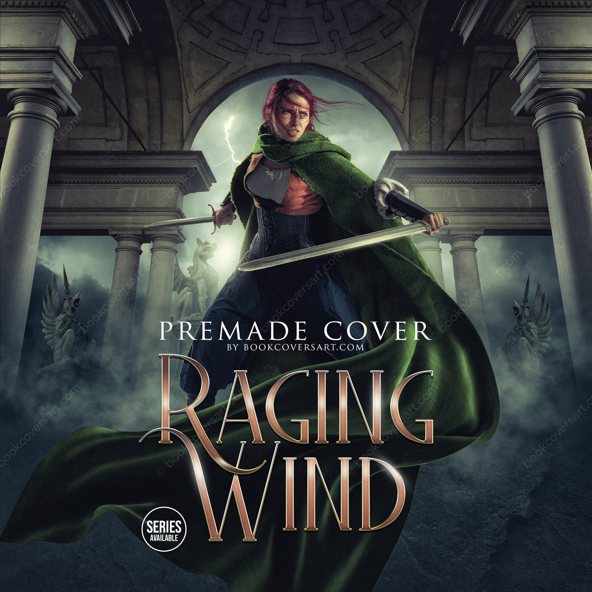 Ivan Zann - Raging Wind - Fantasy book cover