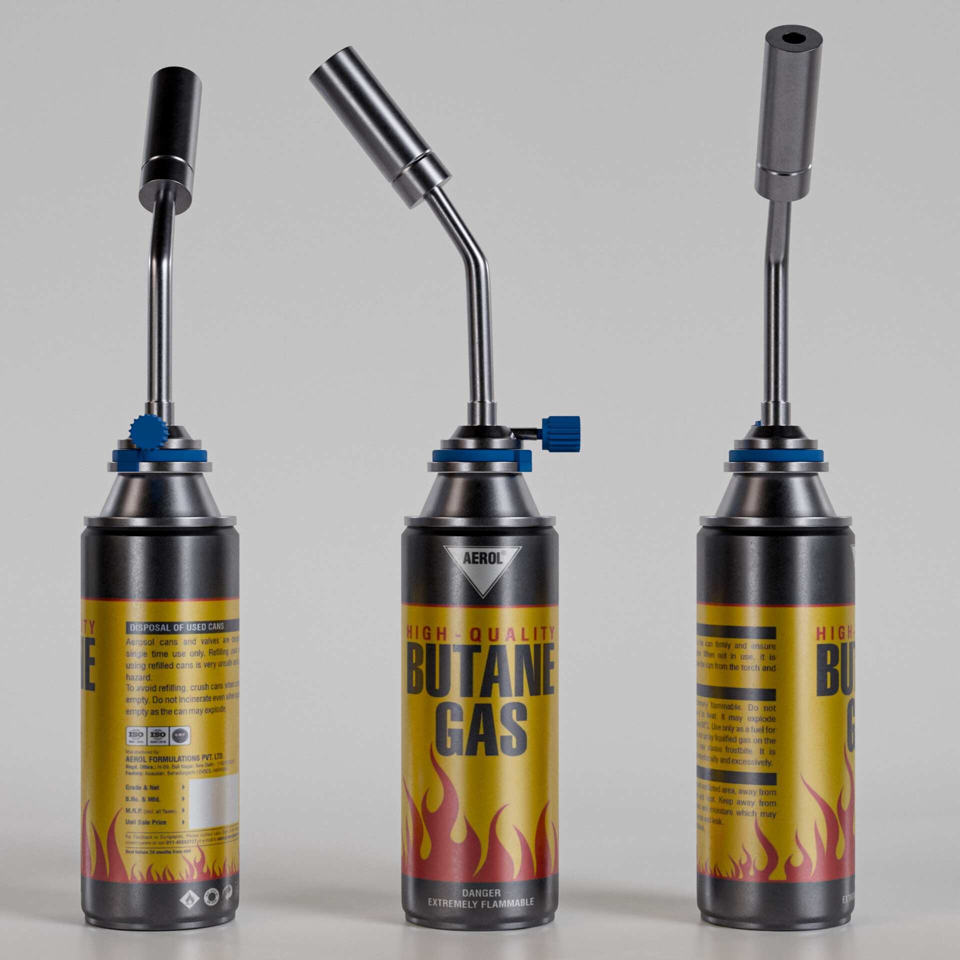 ArtStation - Butane Gas Bottle (3D Model)