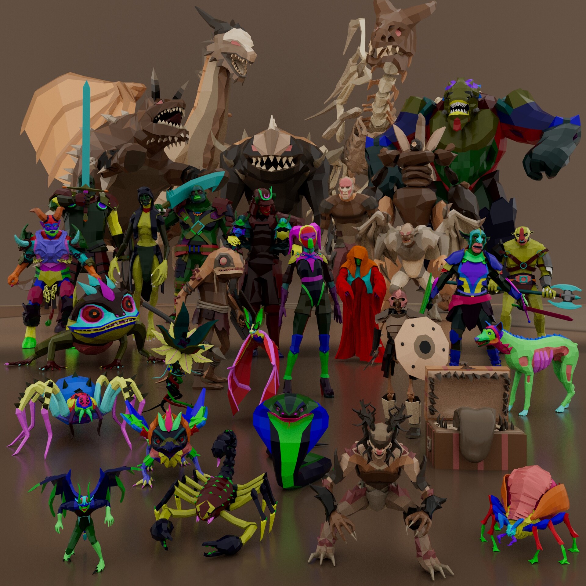 ArtStation - Low Poly Characters - Projects