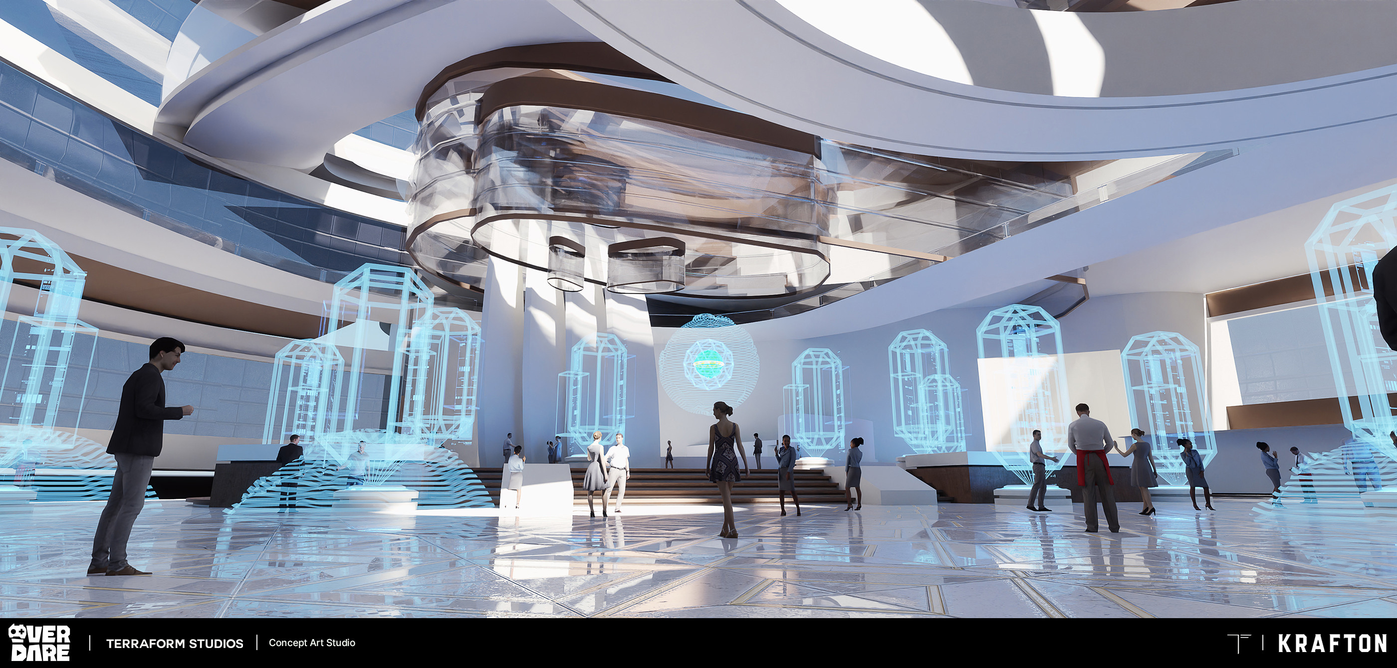 museum interior design concept