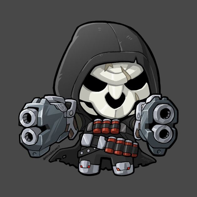how to draw reaper overwatch chibi