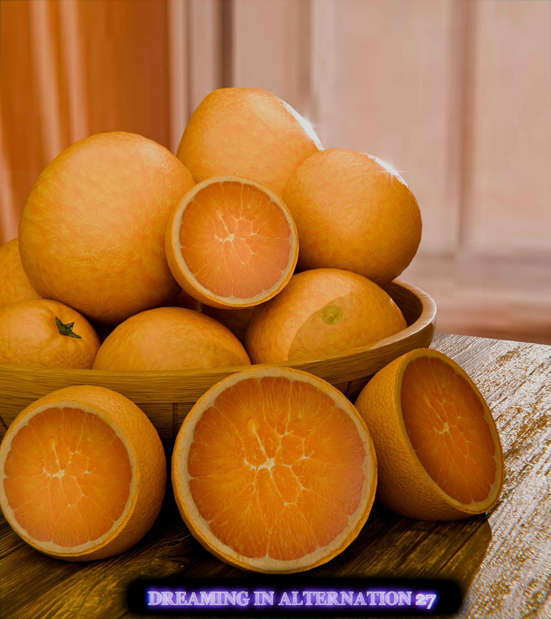 ArtStation - Oranges On Our Dining Table