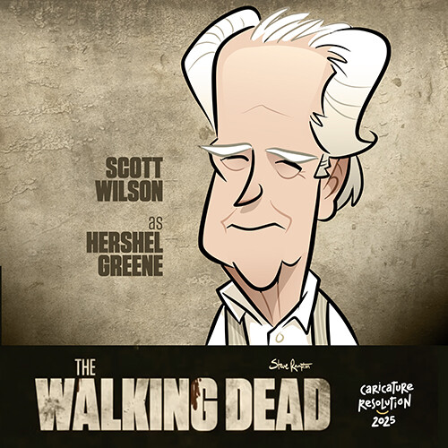 Caricatures by Steve - Scott Wilson (Hershel Greene) Caricature
