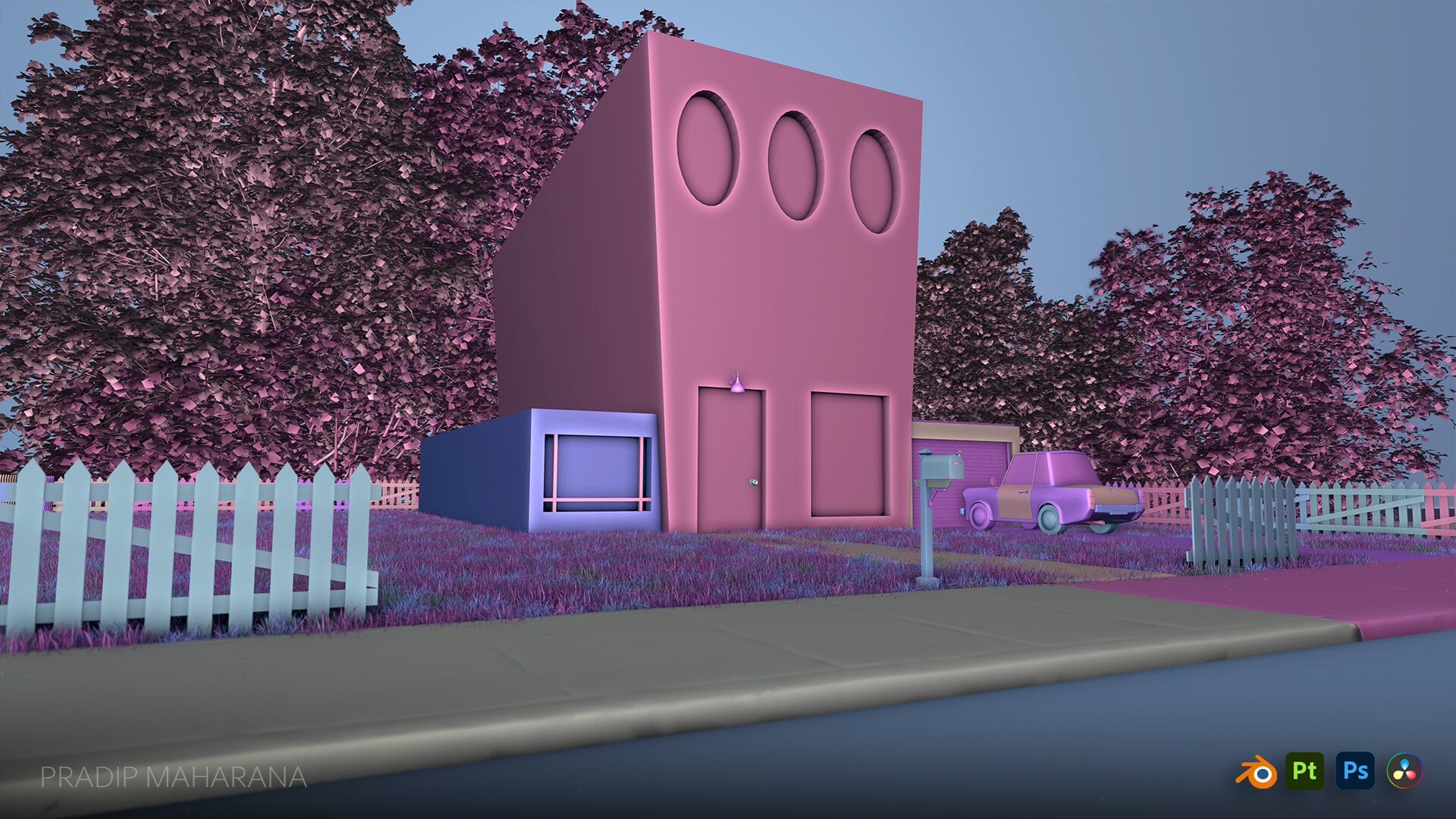 Pradip Maharana - The Powerpuff Girls' House – 3D Recreation