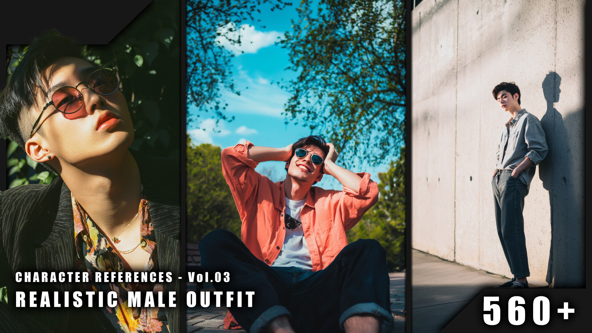 WaterLaw's Studio - 560+ Realistic Male Outfit - Character References ...