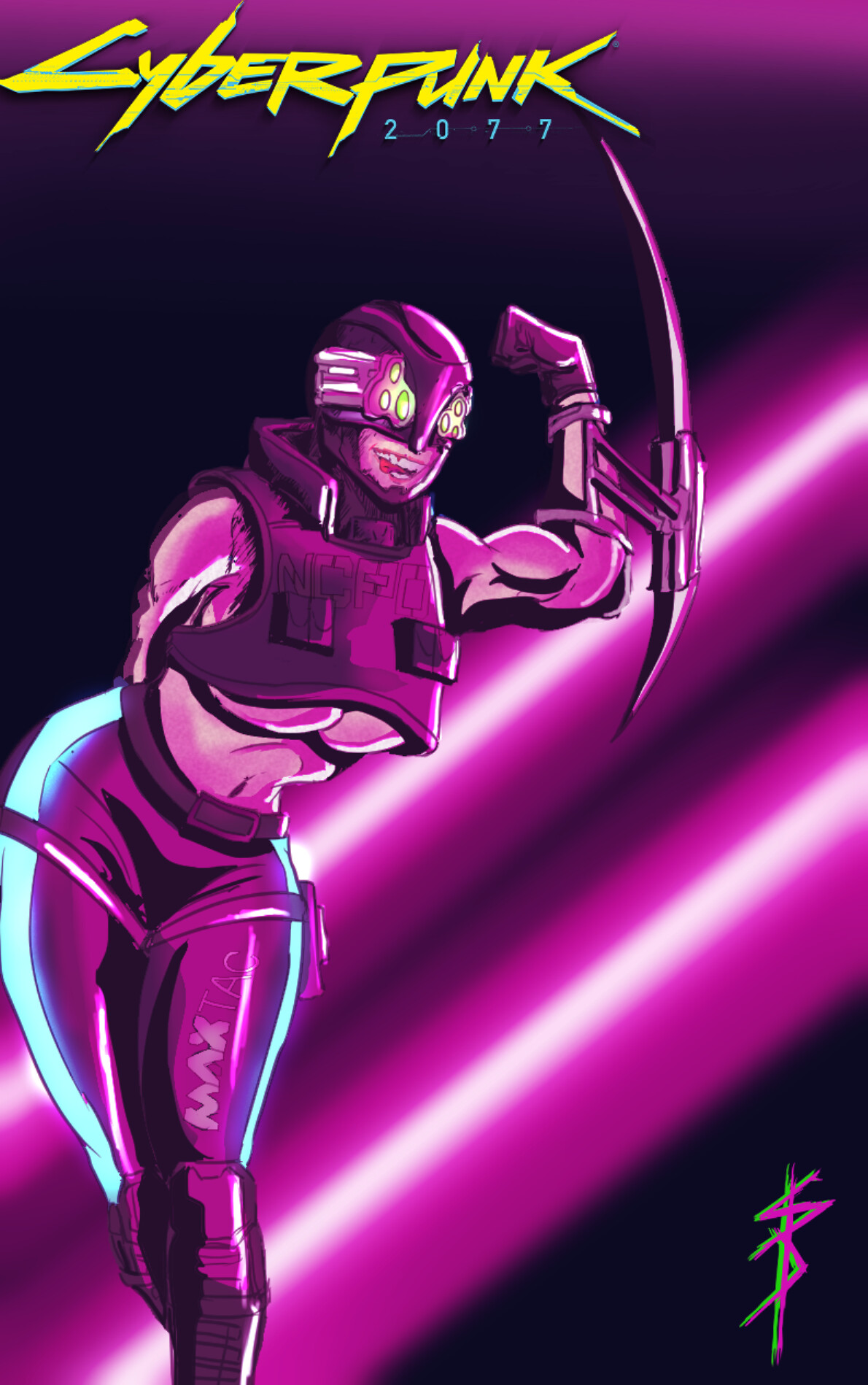 ArtStation - Cyberpunk maxtac 2 fanart