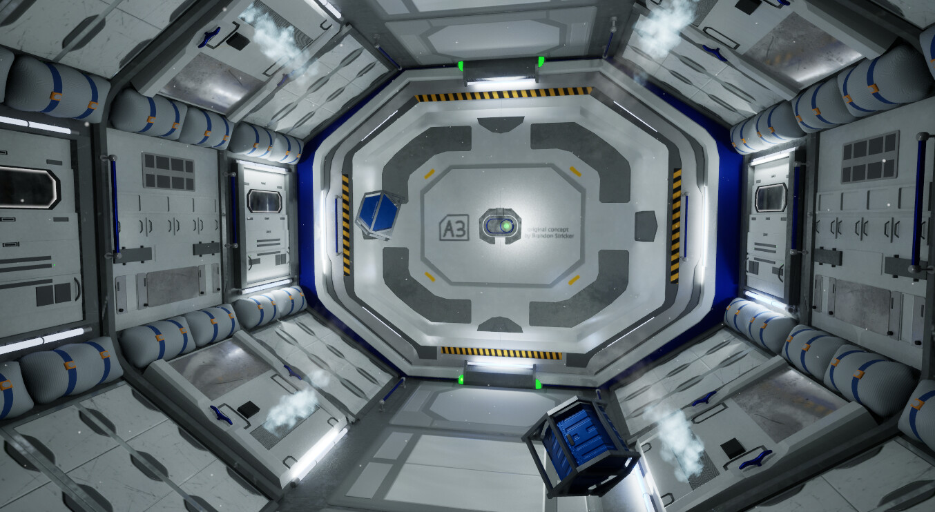 ArtStation - space ship inside