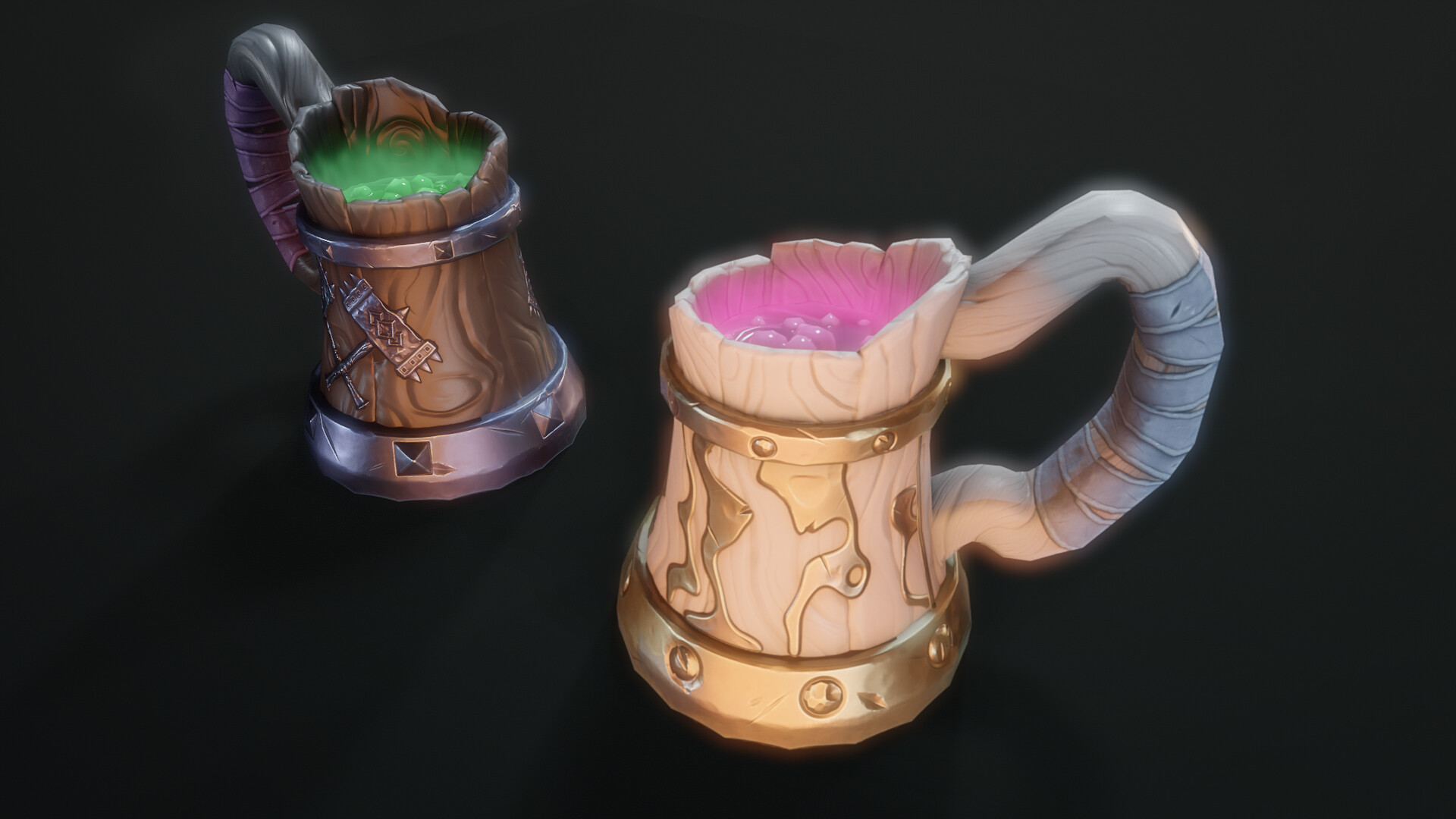 ArtStation - Stylized Mugs