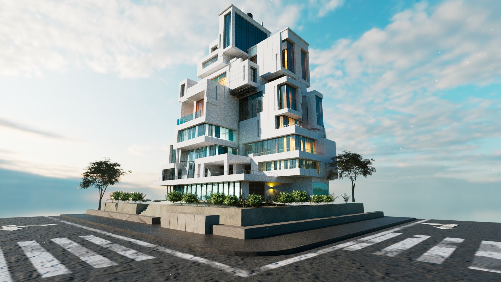 ArtStation - Futuristic Modular Building