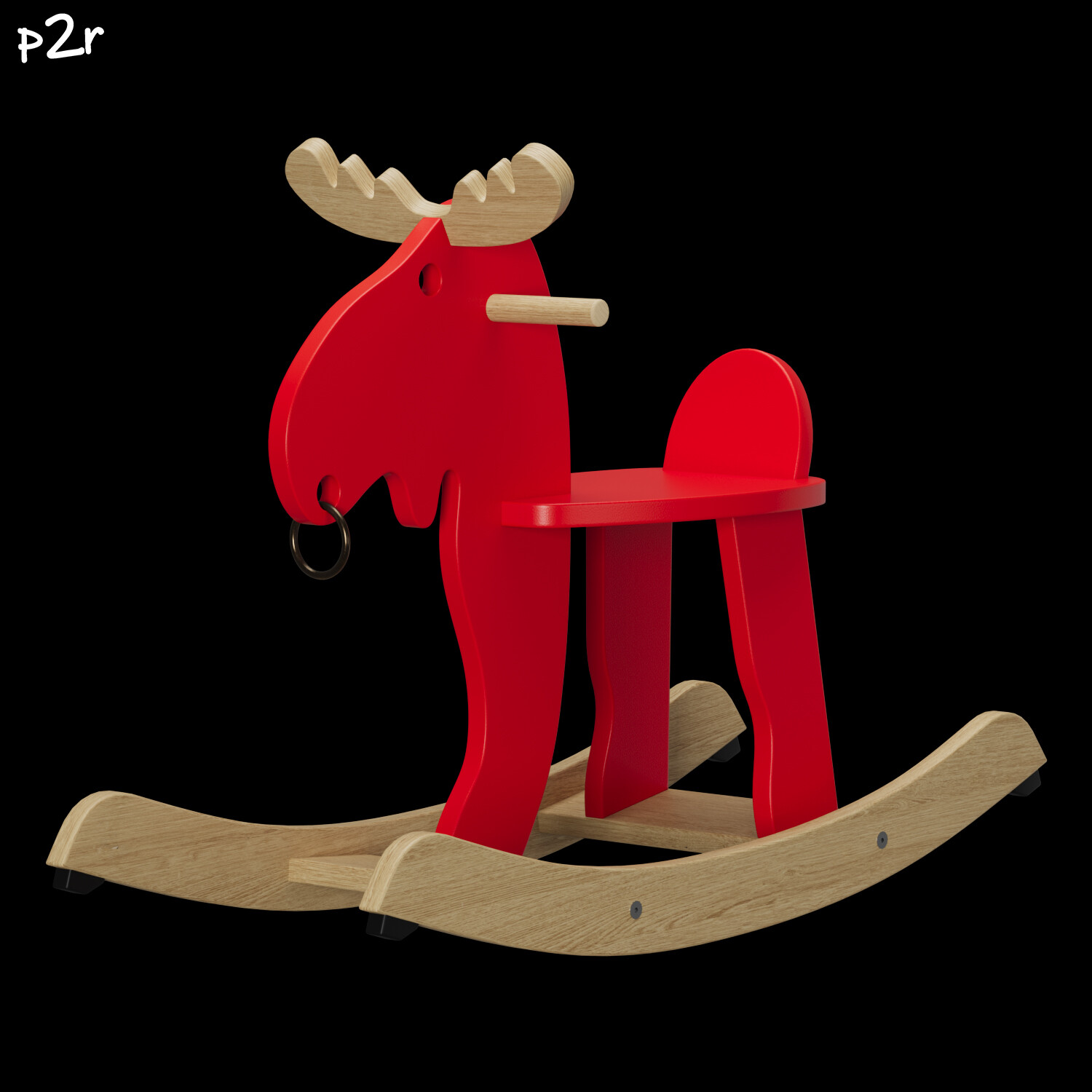 ArtStation - Children's rocking chair "Moose"