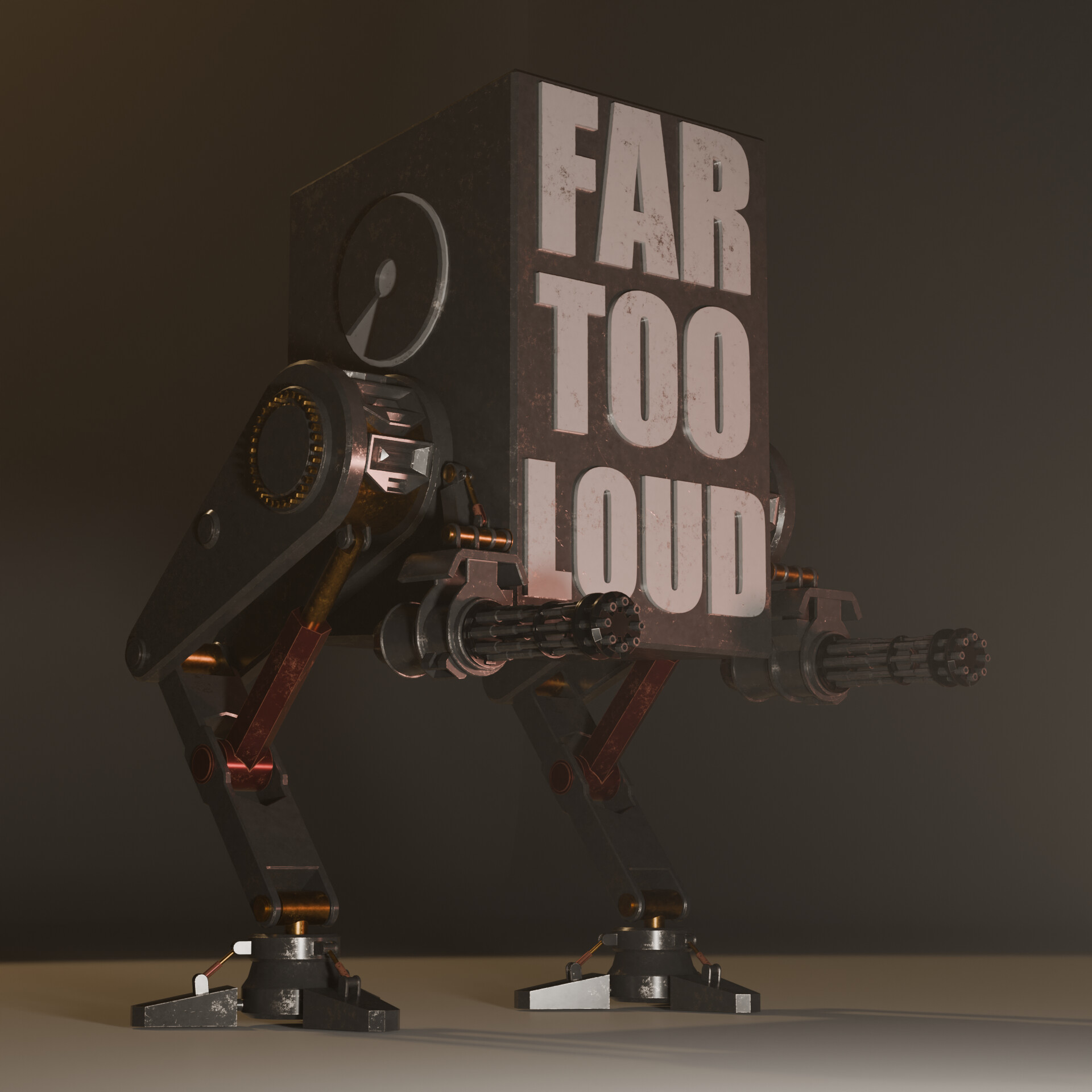 ArtStation - Far To Loud Death Mech 3d Modeled