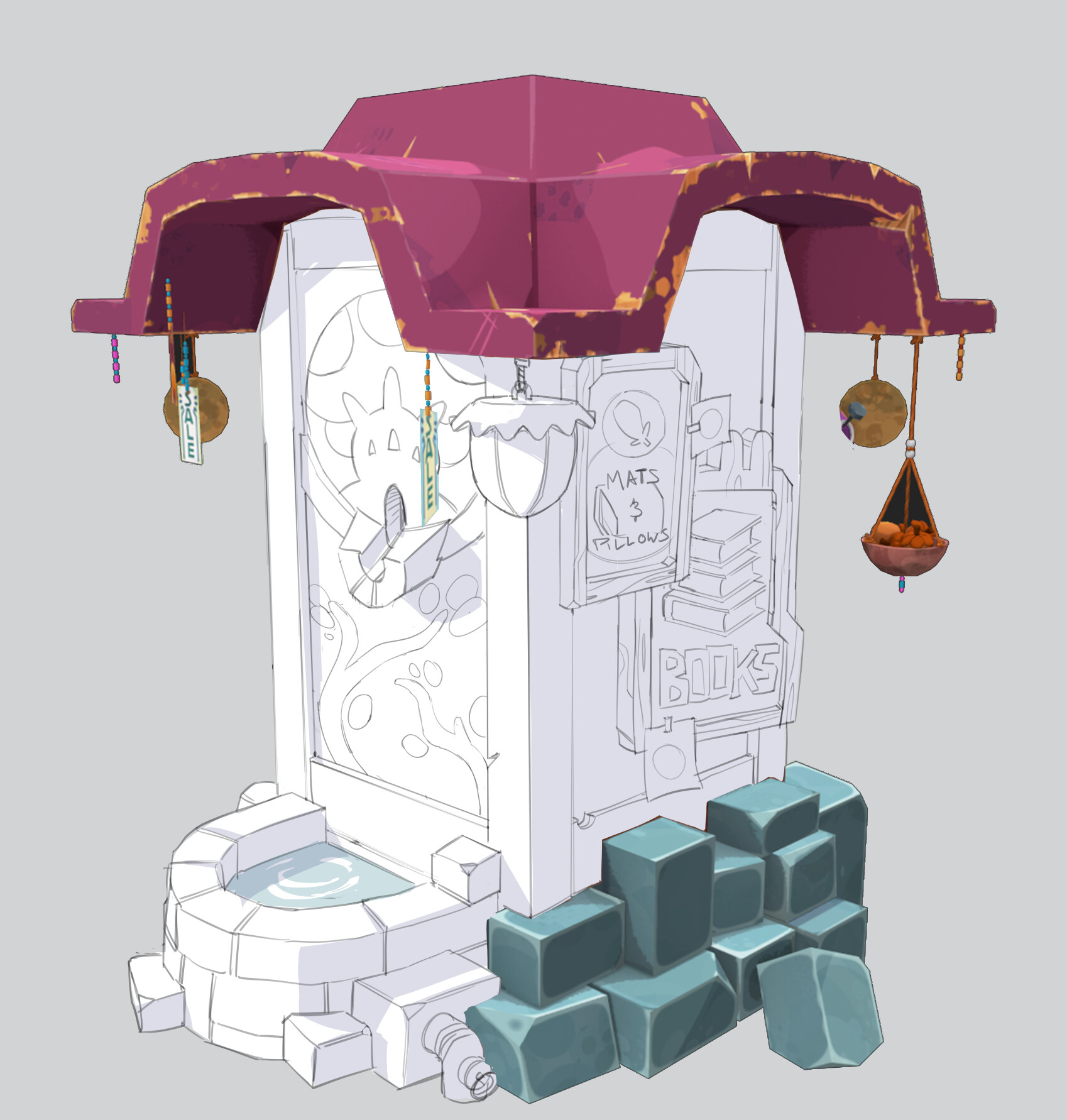 Studio Zubio - Bulletin Board Kiosk from Bunderkin!