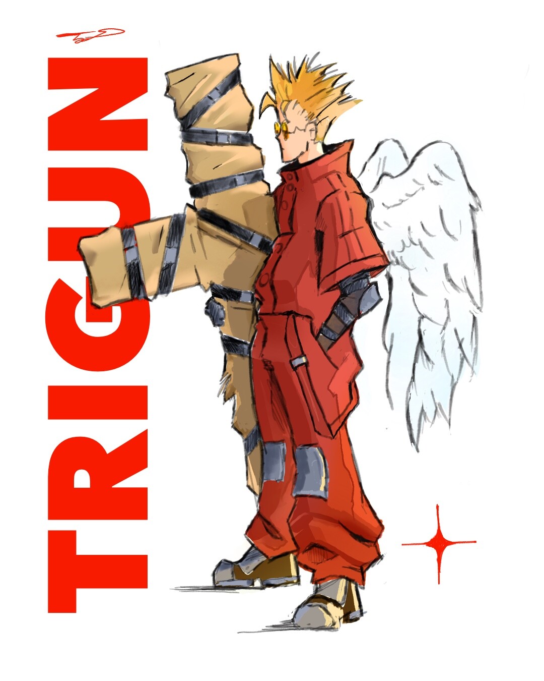 ArtStation - Vash Illustration - Trigun