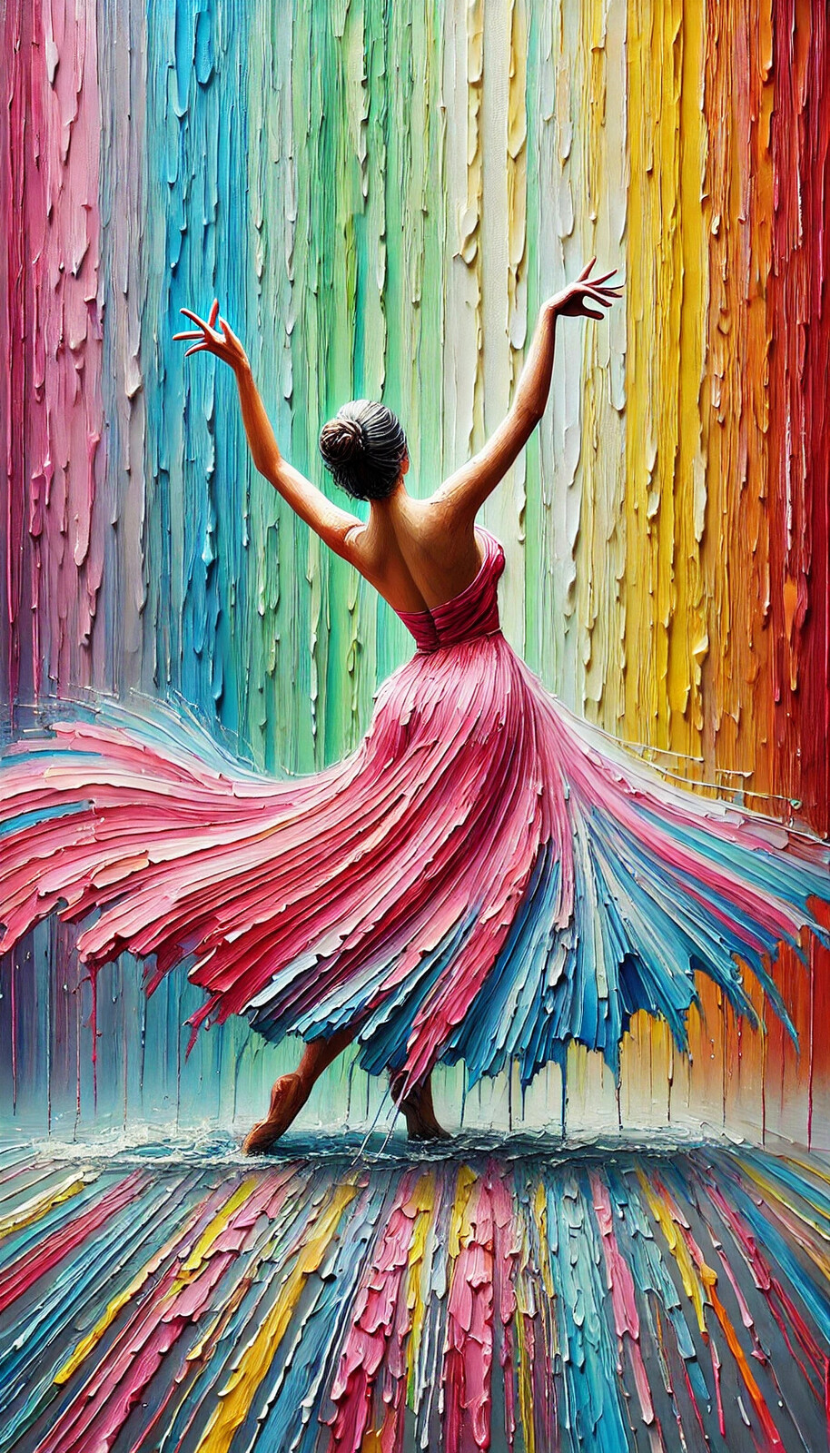 Archana - Rain’s Embrace, Colors in Motion