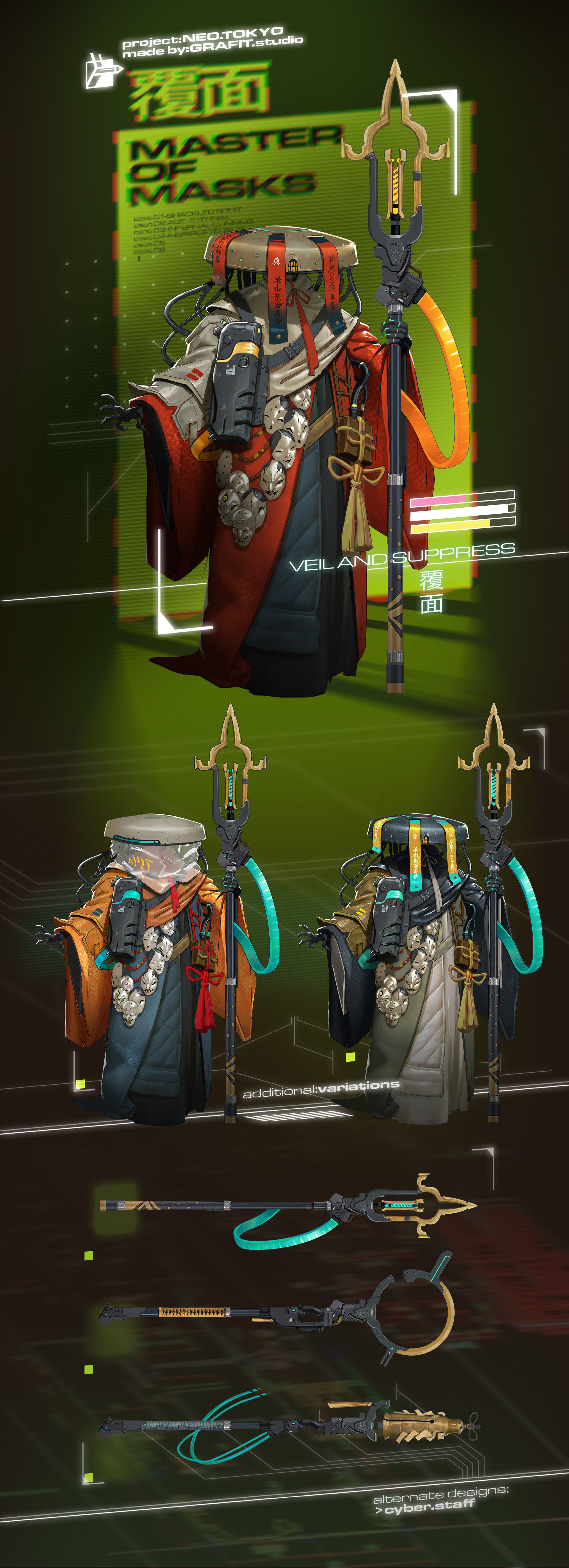 Grafit Studio - Character Design Concept NeoTokyo