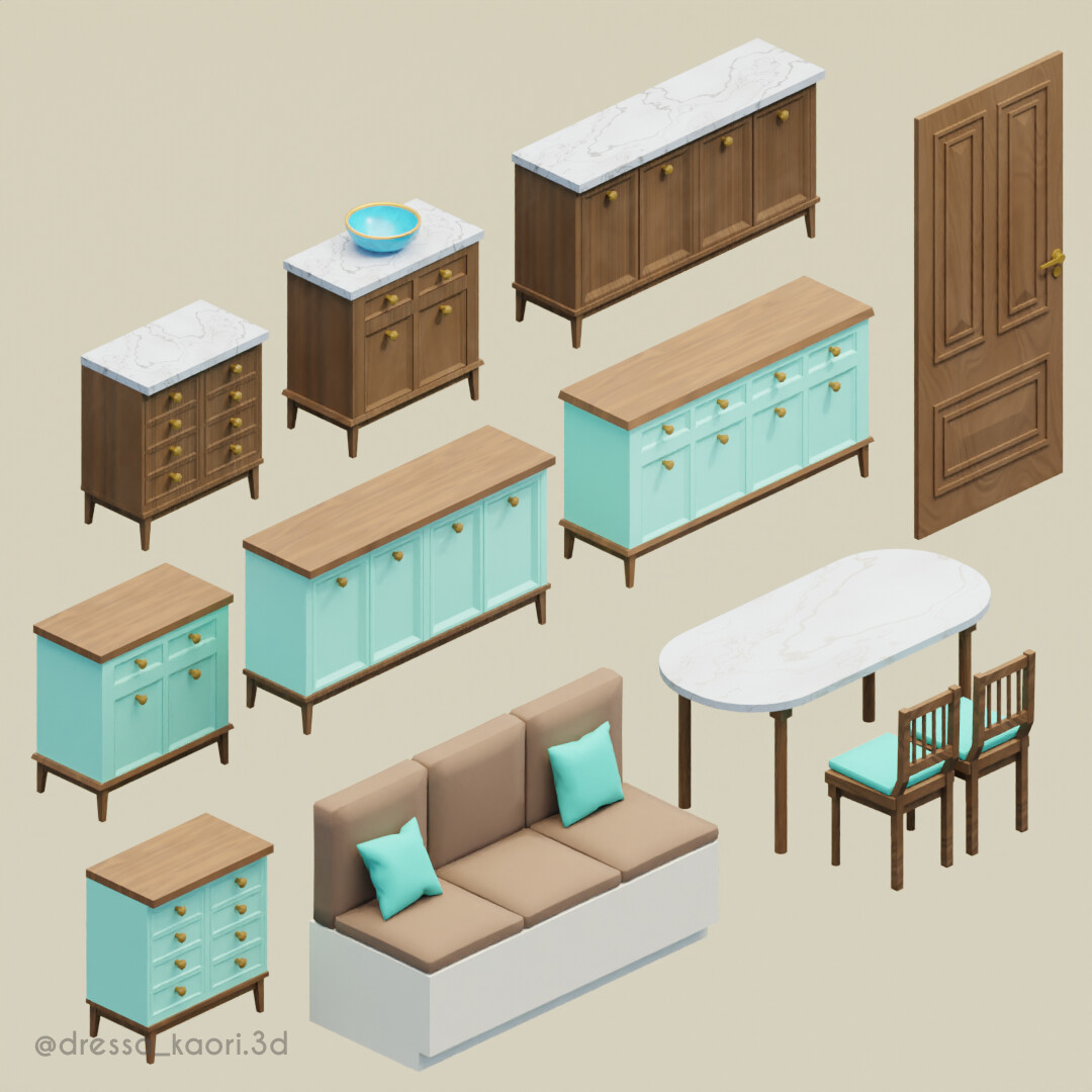 ArtStation - Objetos de decoração