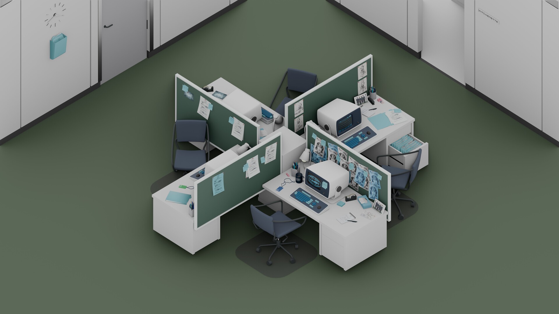 ArtStation - Severance - MDR Office Diorama