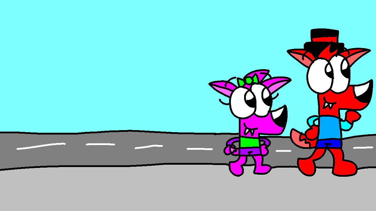 ArtStation - Jake the Fox and Amanda the Fox: Crossing the Sidewalks