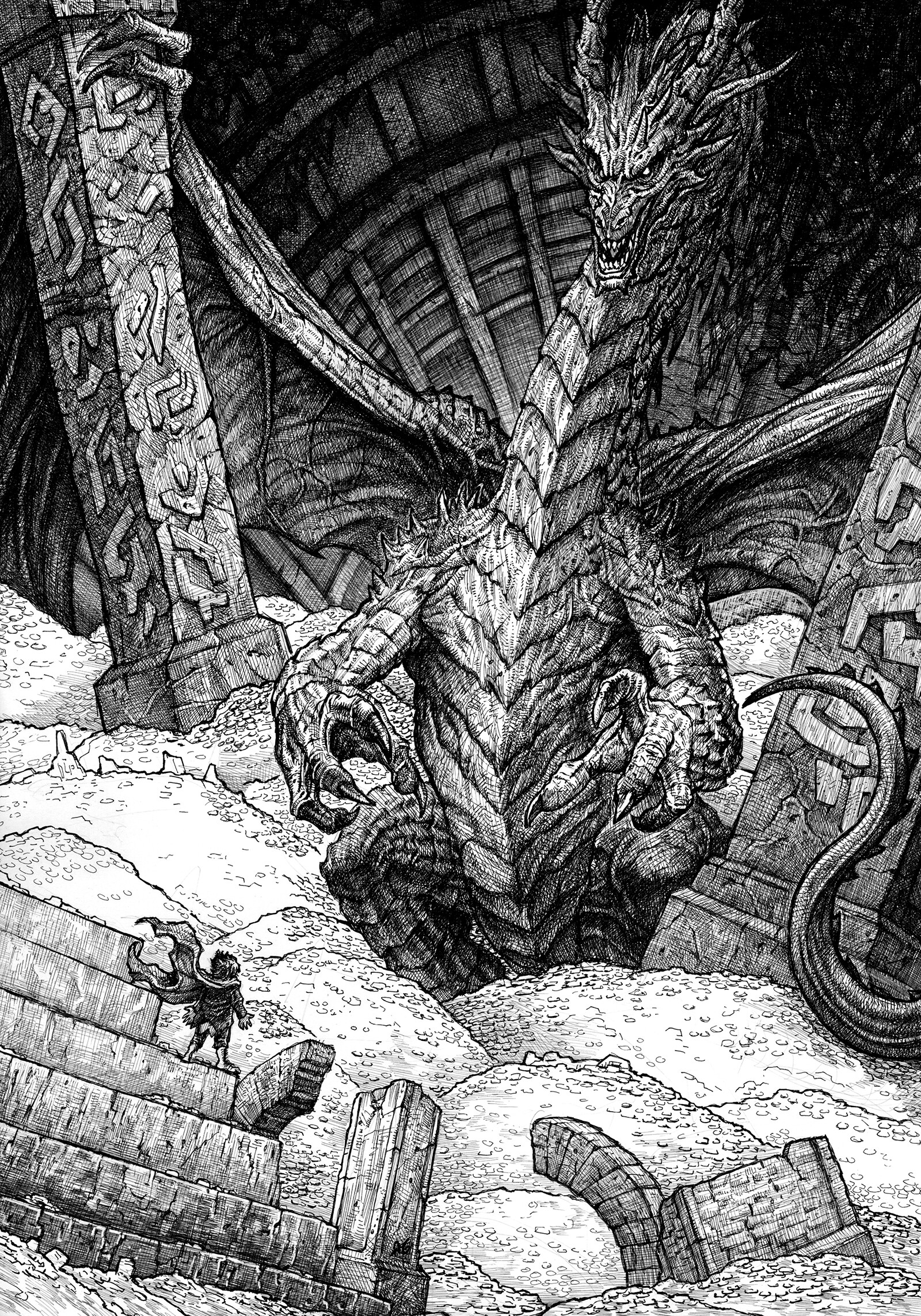 smaug coloring pages